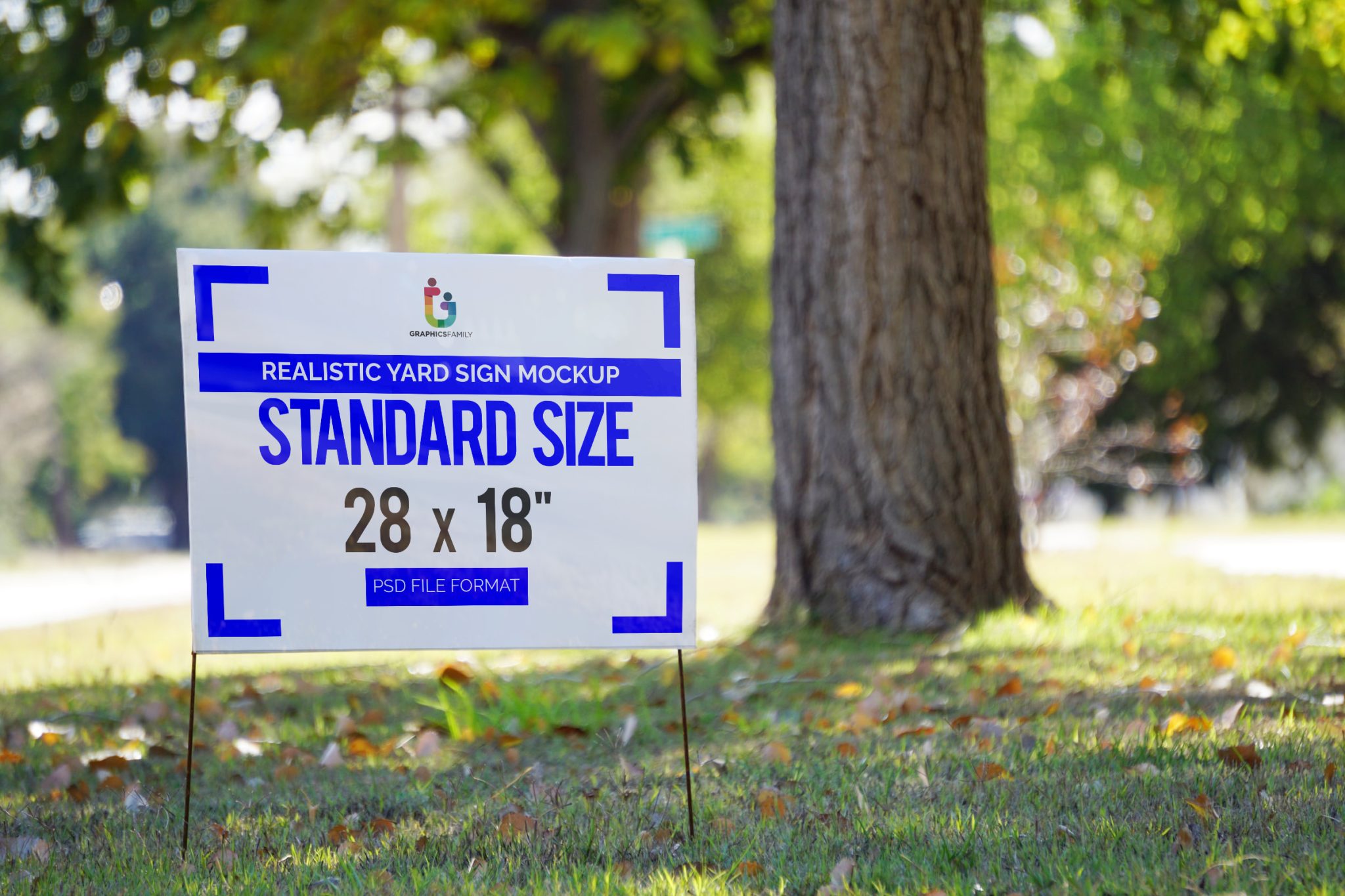 Real Estate Yard Sign Design Mockup – GraphicsFamily