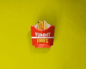 Fries Packet Design Mockup – GraphicsFamily