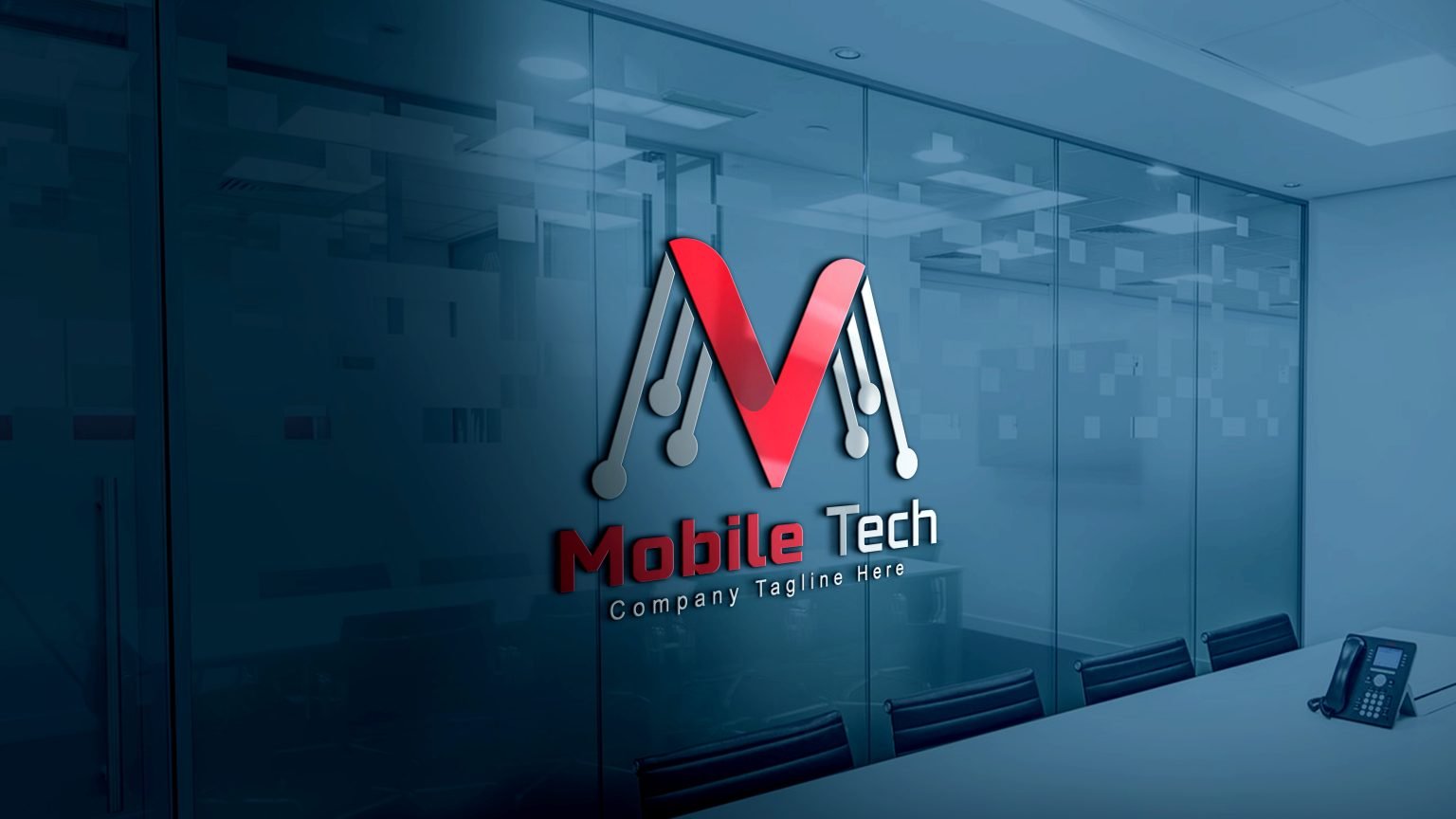 Mobile Tech Logo Design – GraphicsFamily
