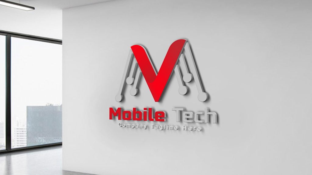 Mobile Tech Logo Design – GraphicsFamily