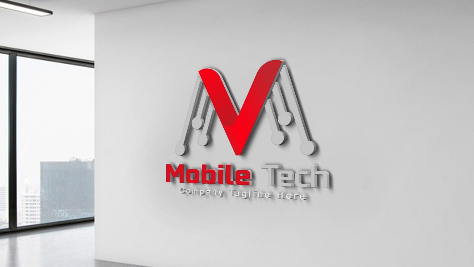 Mobile Tech Logo Design – GraphicsFamily