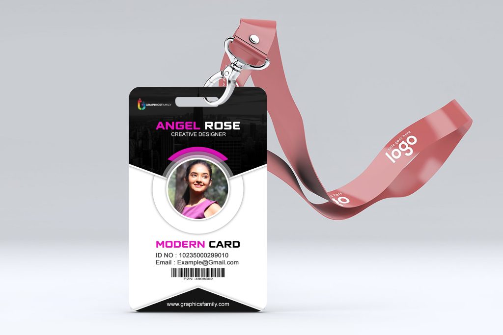 Black Modern Id Card Design – GraphicsFamily