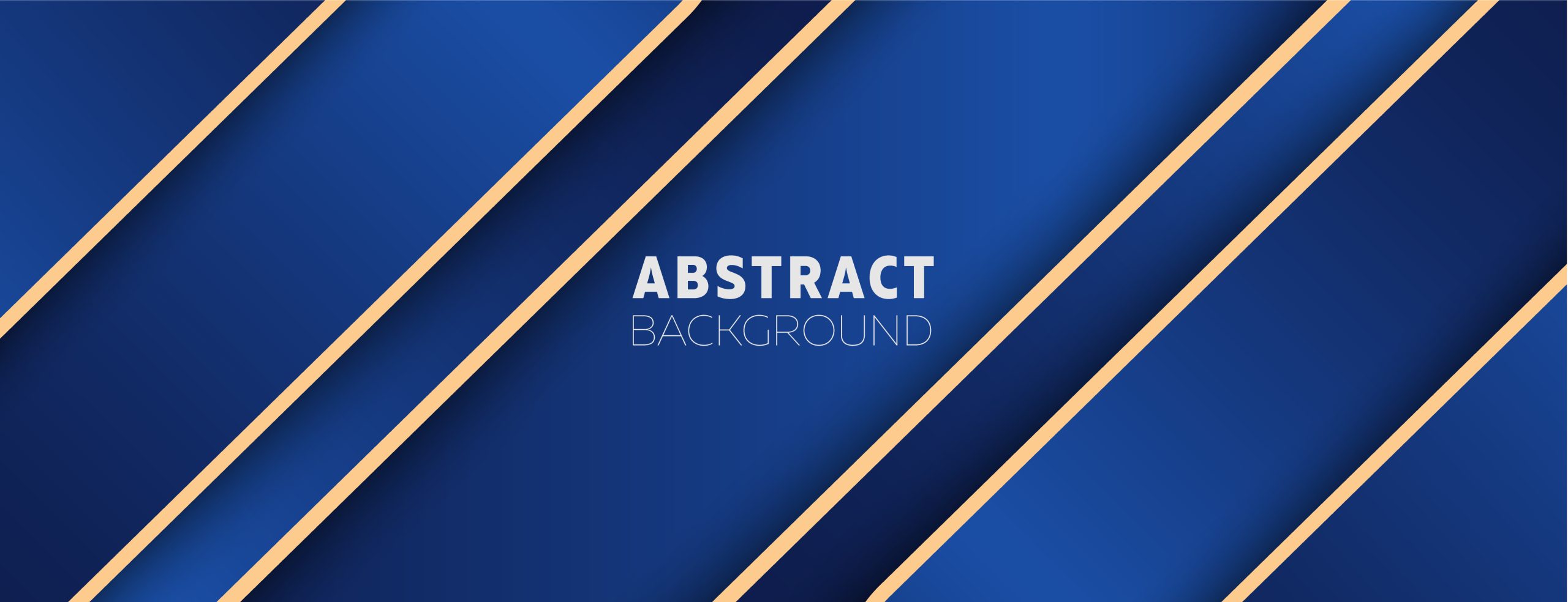 Gold Blue Abstract Background