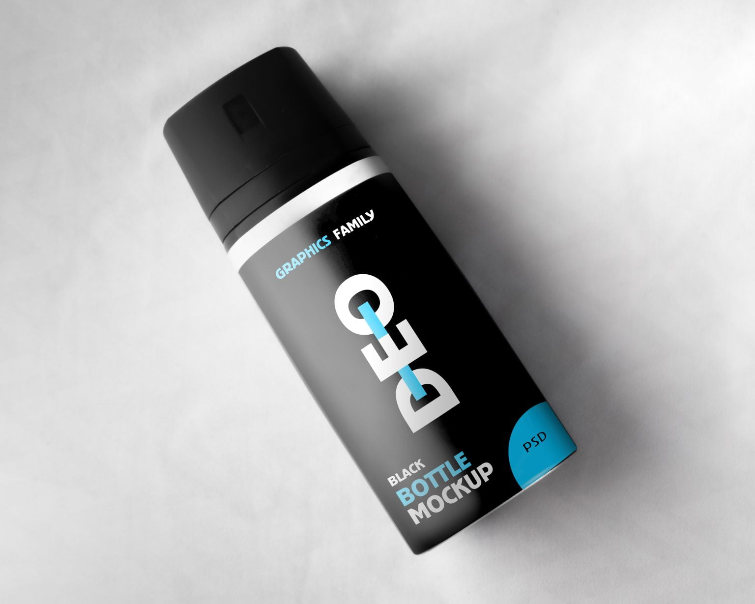 Deodorant bottle design mockup – GraphicsFamily