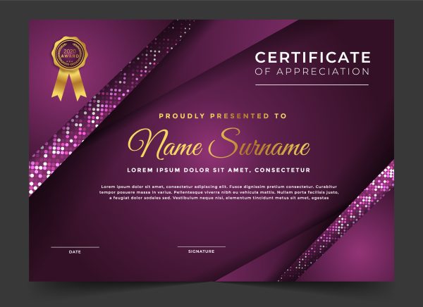 Free Academic Certificate Template – GraphicsFamily