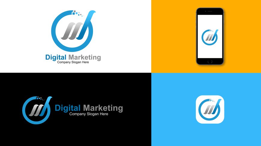 Marketing Agency or Advertising Company Logo Template – GraphicsFamily