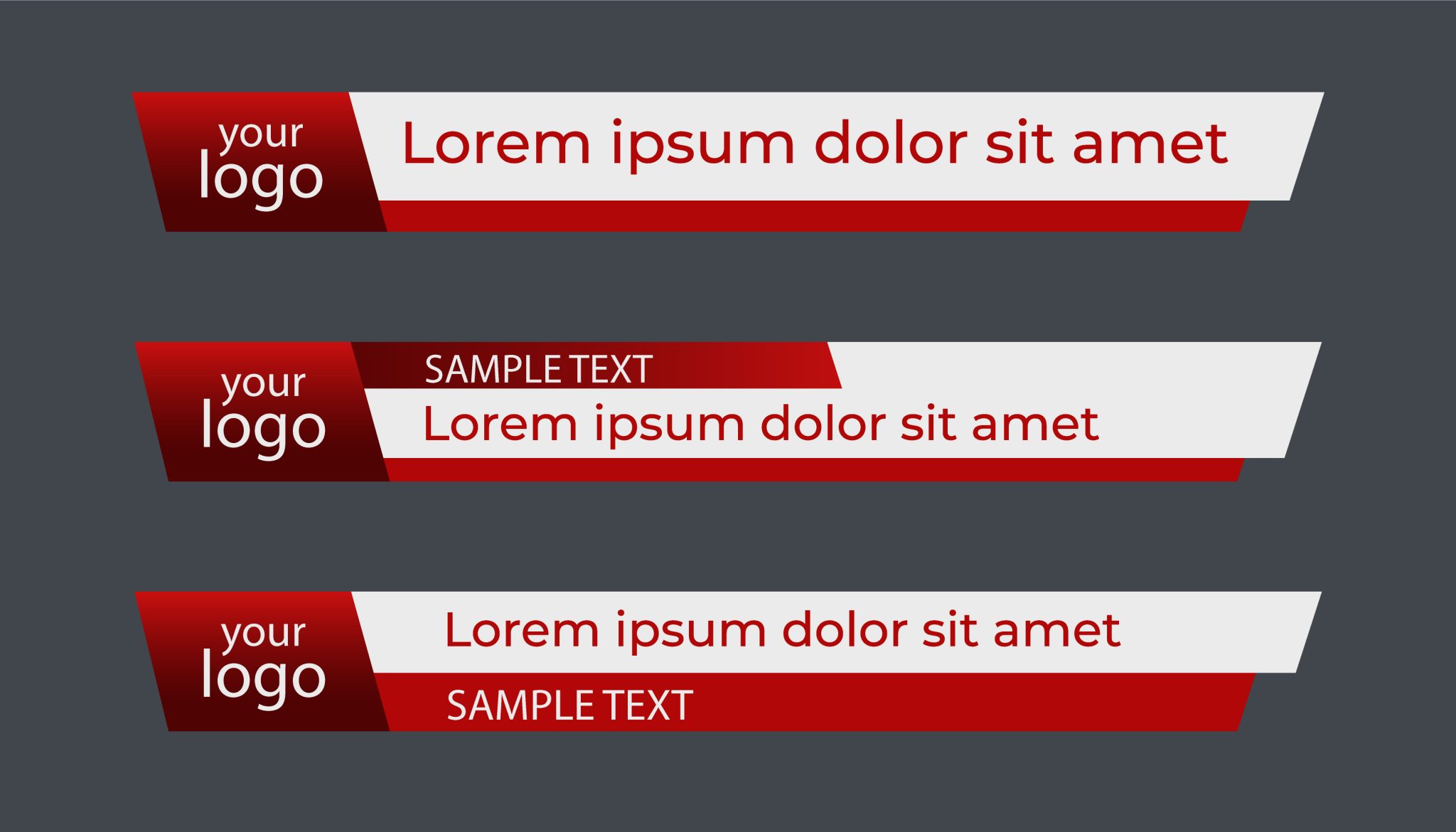 Free Lower third banner template – GraphicsFamily