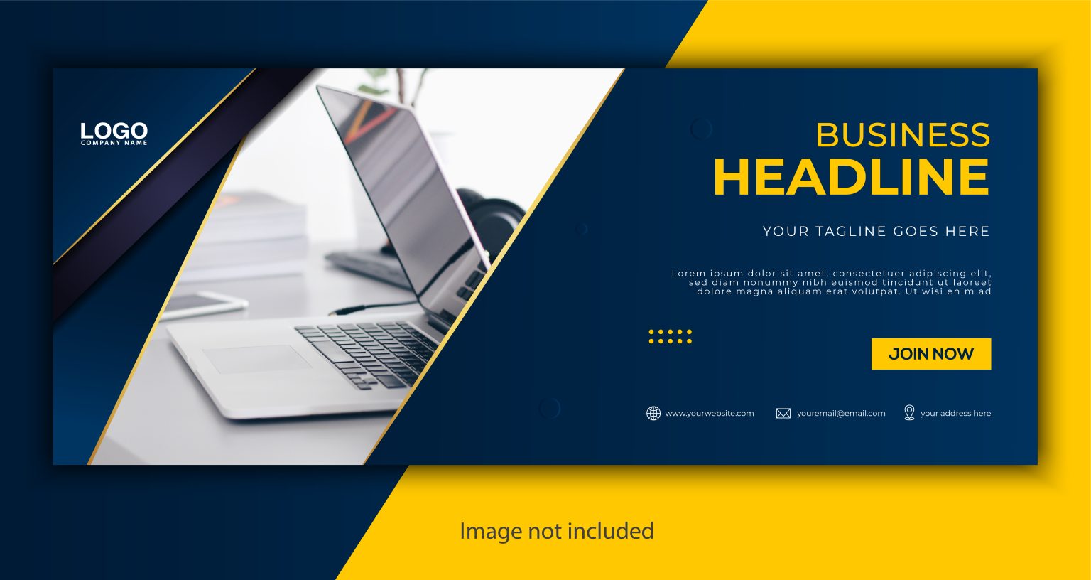 Free Simple Banner Template – GraphicsFamily