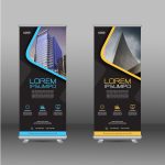 Modern business free roll up template – GraphicsFamily