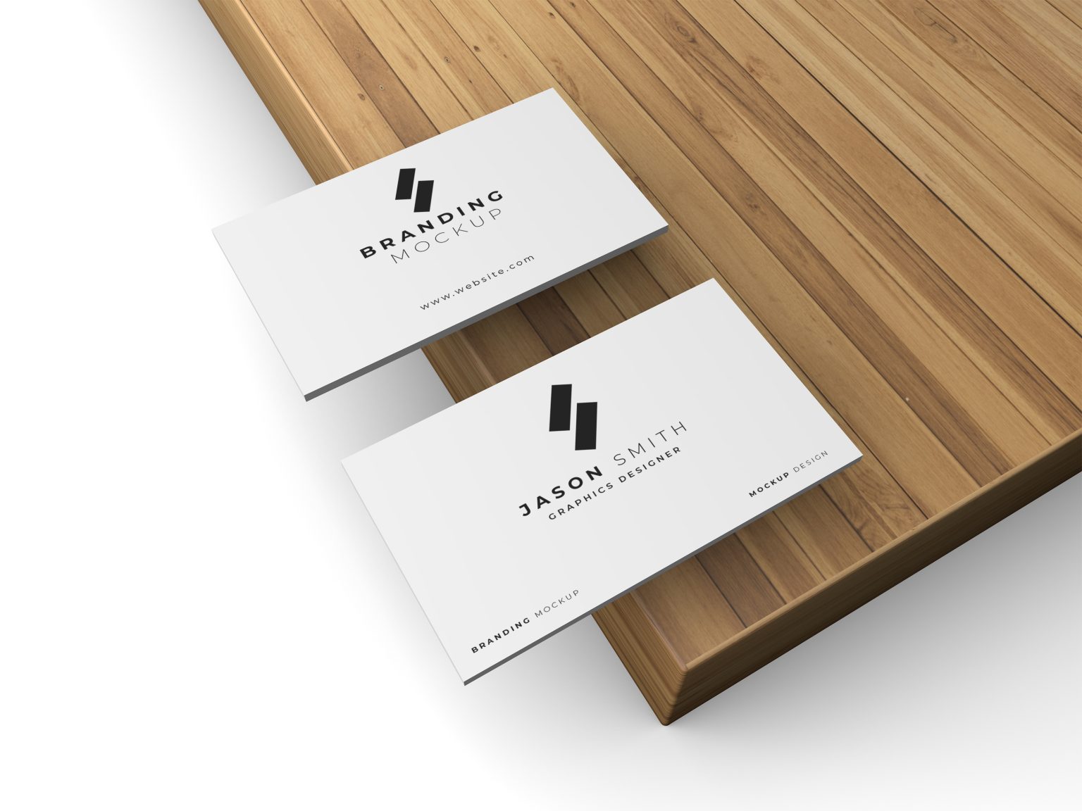 Simple Business Card Mockup Template – GraphicsFamily