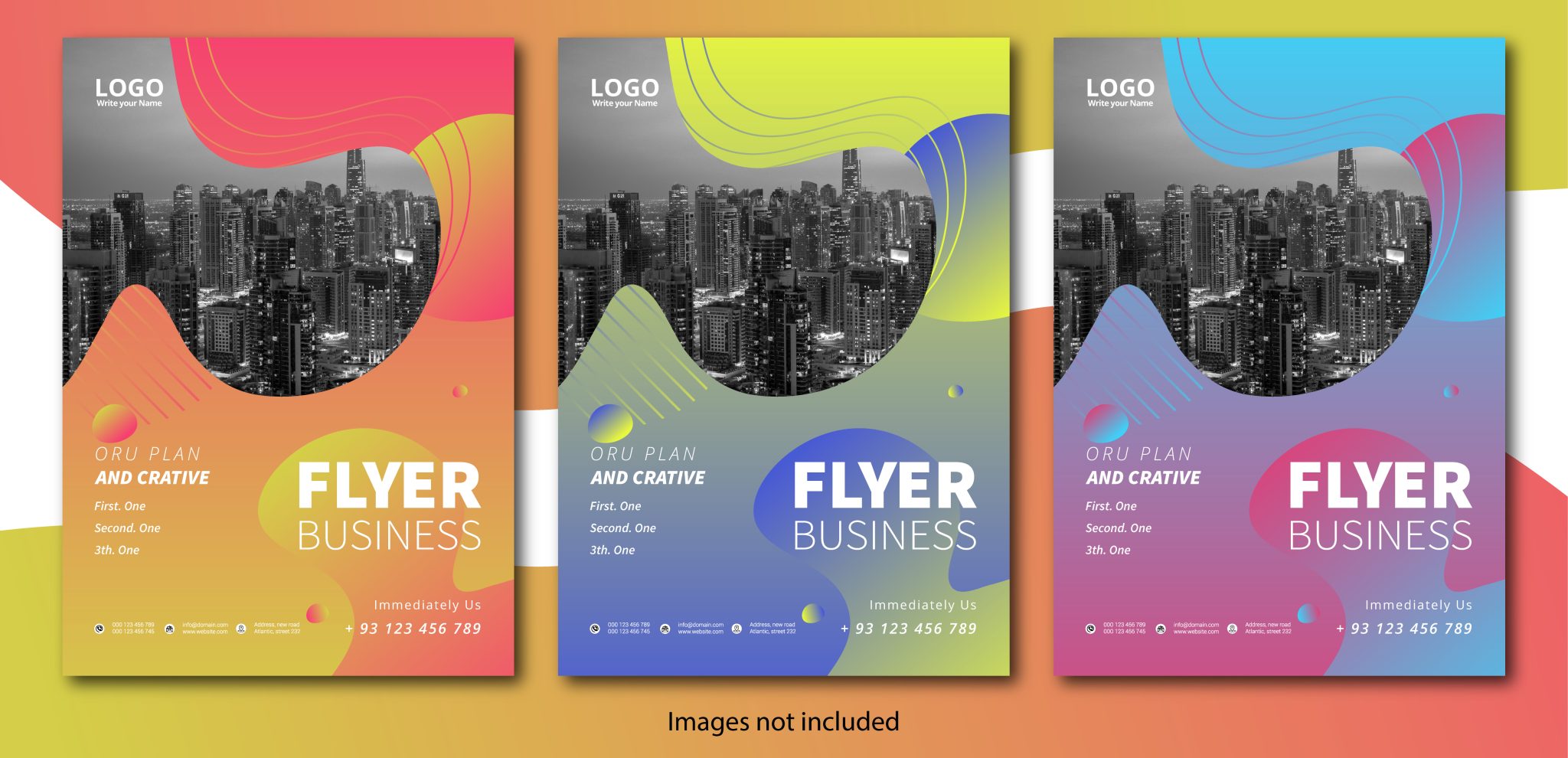 Simple Colorful Flyer Design – GraphicsFamily