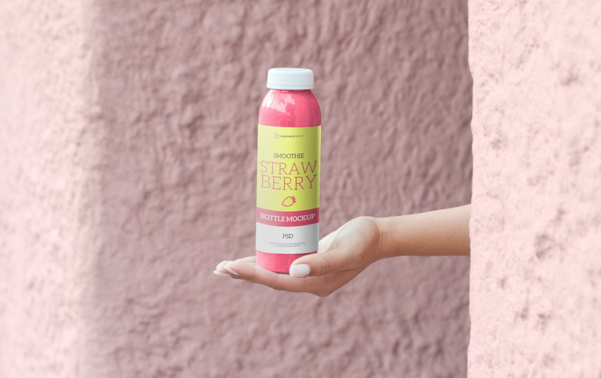 Smoothie Bottle Design Mockup – GraphicsFamily