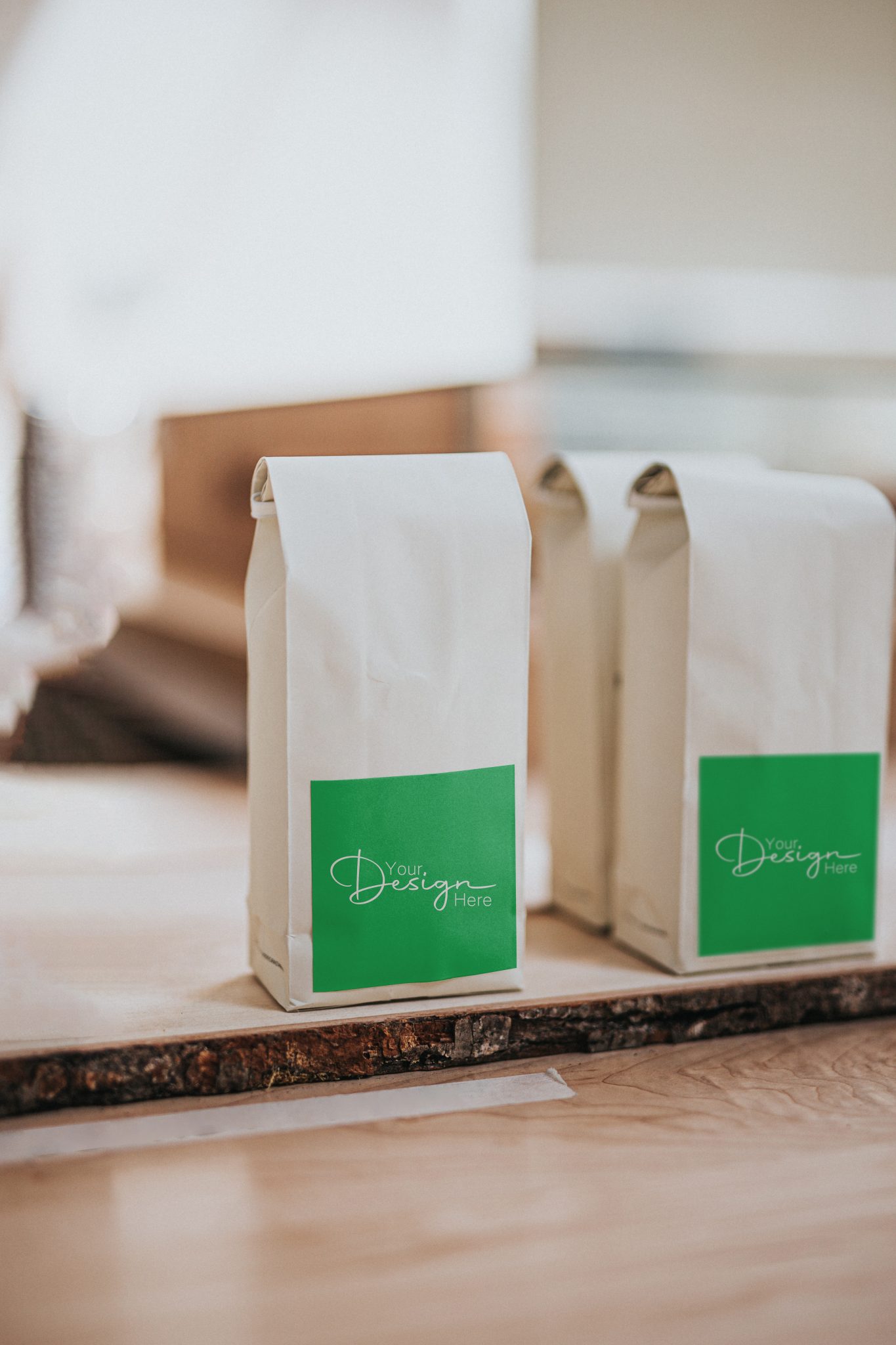 Eco-friendly Paper Bag Sticker Design Mockup – GraphicsFamily