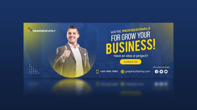 Free Marketing Agency Web Banner Design Template – GraphicsFamily