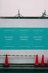 Street Wall Sticker Mockup – GraphicsFamily