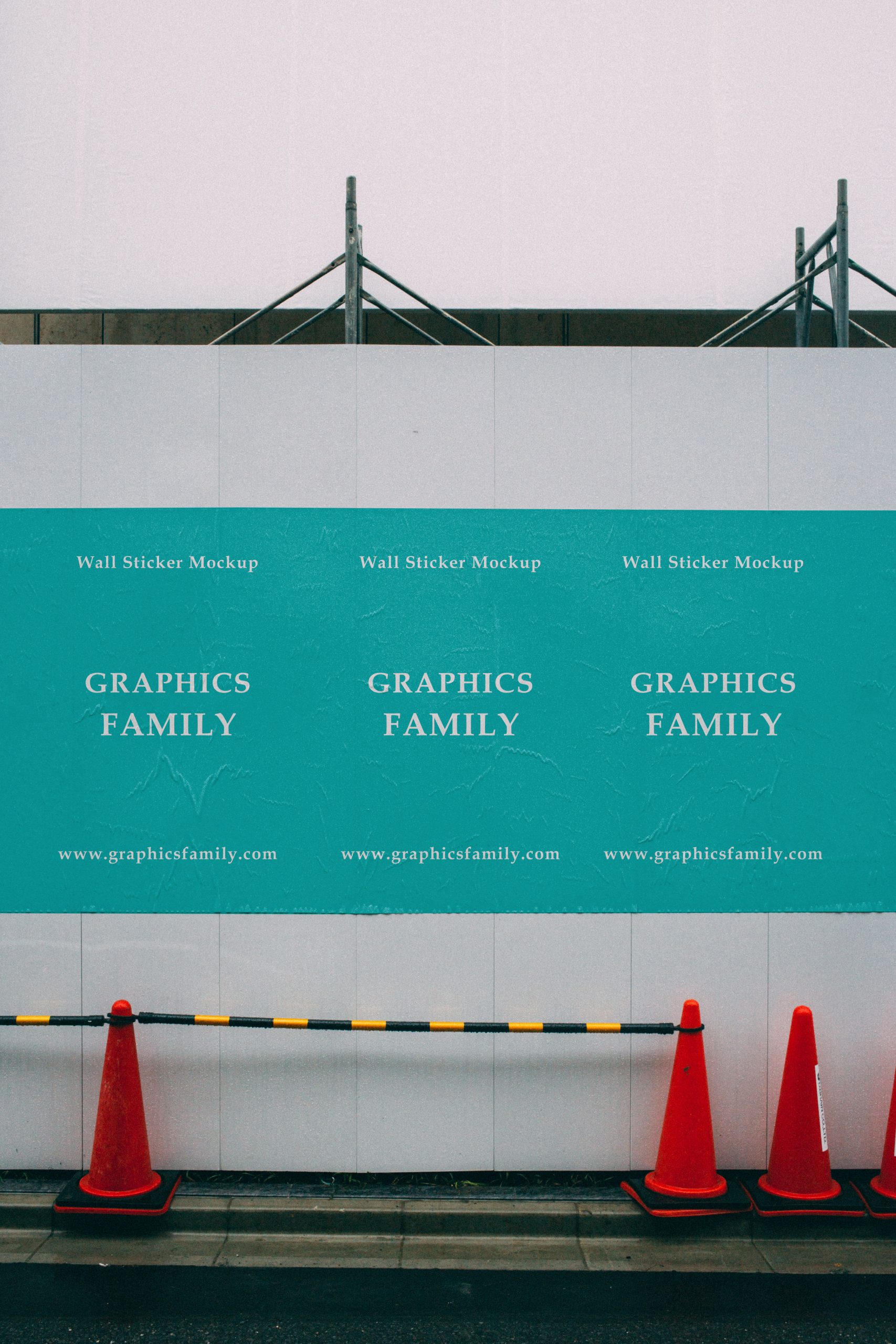 Street Wall Sticker Mockup – GraphicsFamily