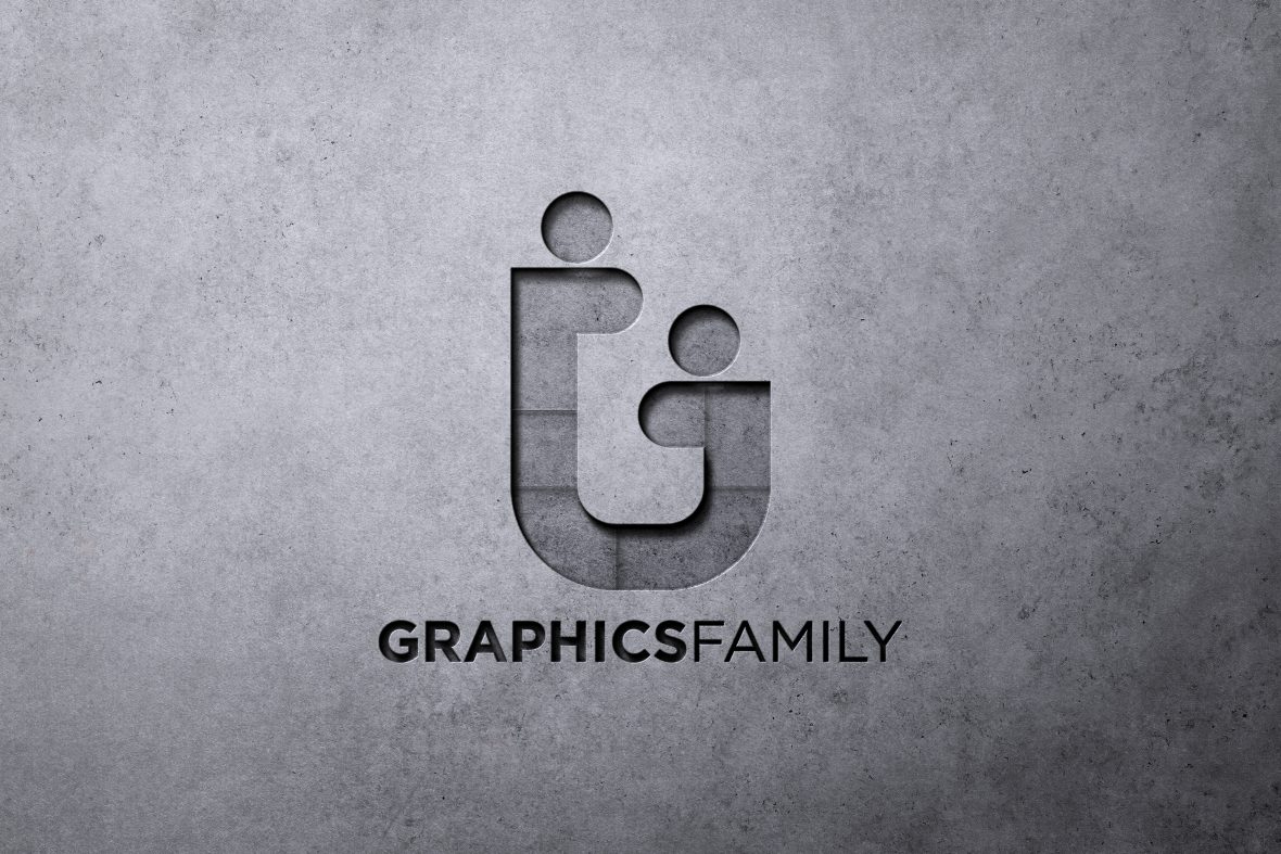 Carved Stone Logo Mockup – GraphicsFamily