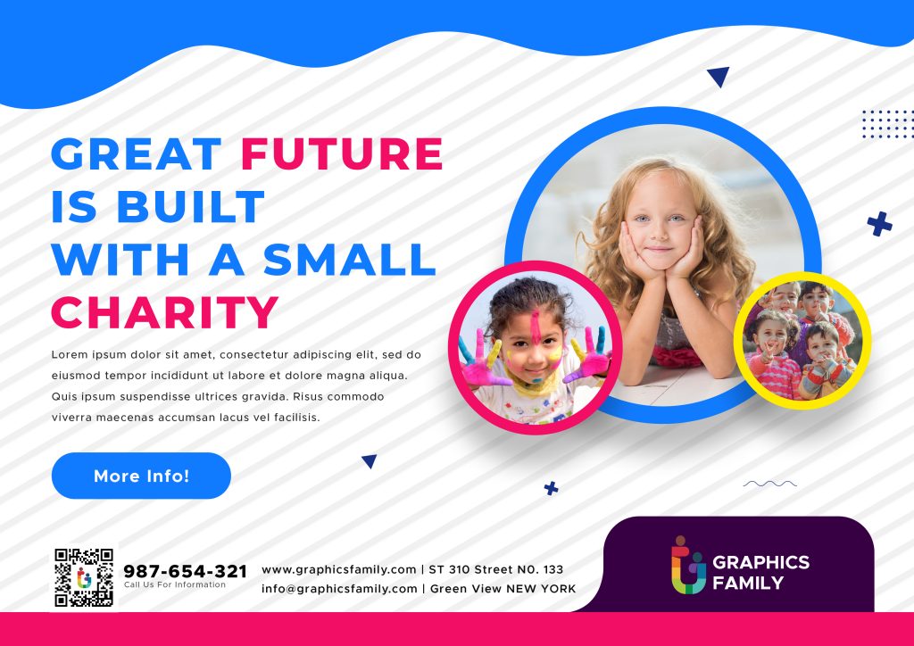 Free Charity Social Media Post Design Template – GraphicsFamily
