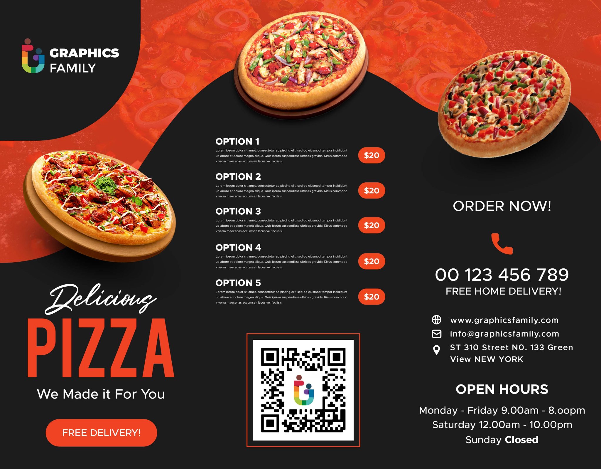 23+ Best Free Pizza PSD Templates To Download - GraphicsFamily