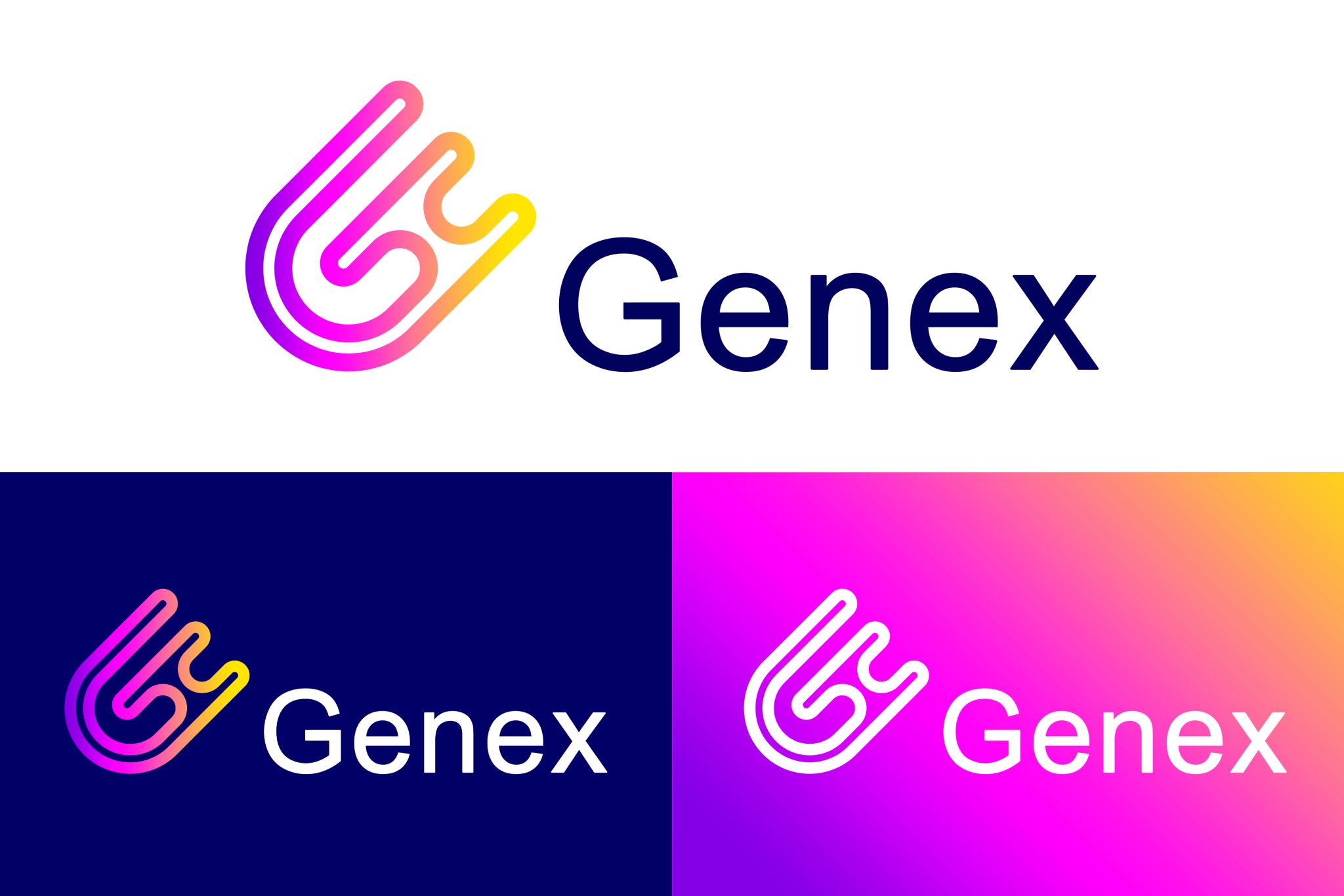 Genex Logo Design – GraphicsFamily