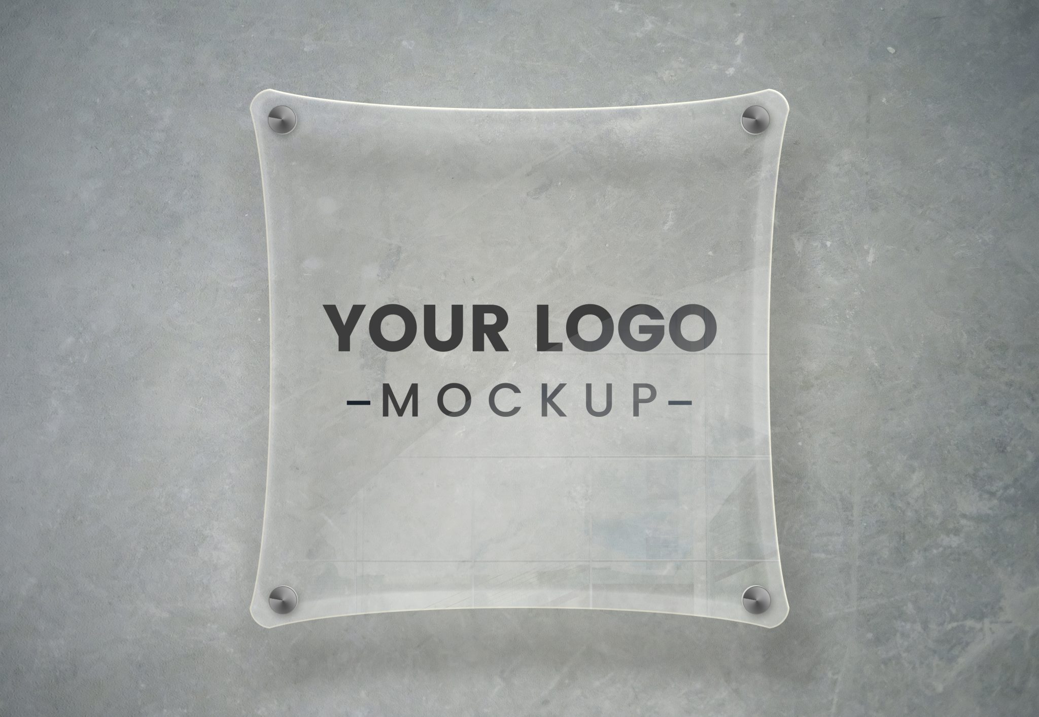 21+ Best Free Glass Logo Mockups – GraphicsFamily