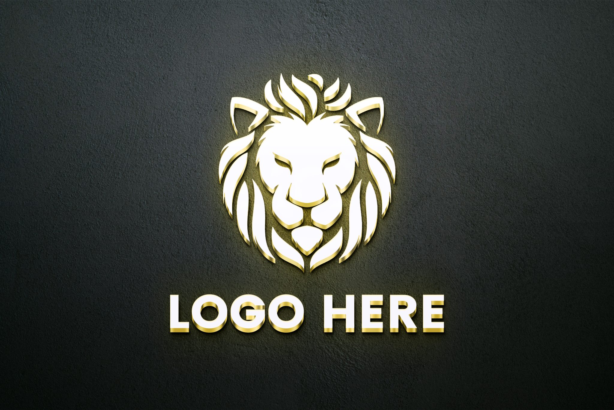 Wall Light Effect Logo Mockup – GraphicsFamily