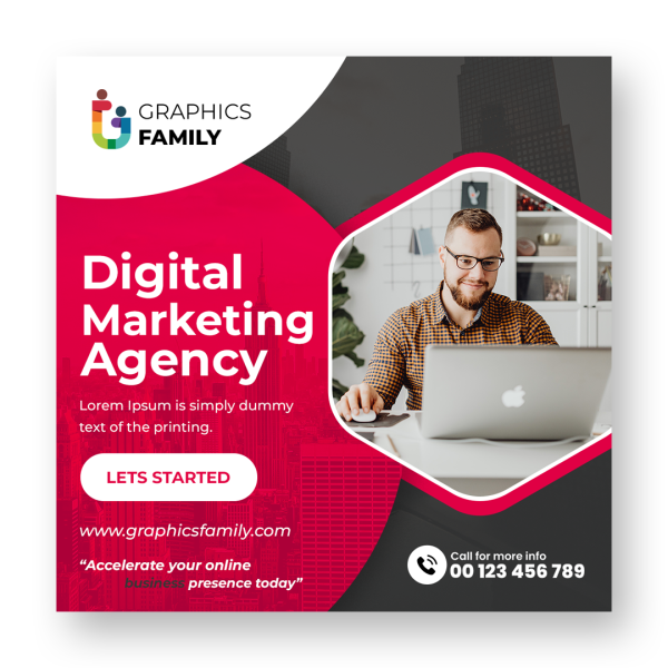 Digital Company Instagram Post and Social Media Design Template ...