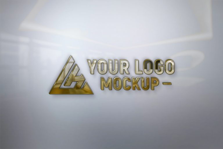 Glass Effects Logo Mockup On Office Background – GraphicsFamily