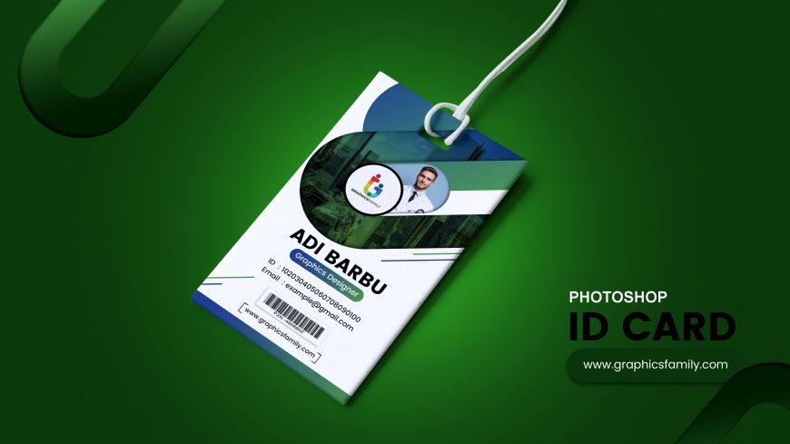 Creative Id Card Design with White Background – GraphicsFamily