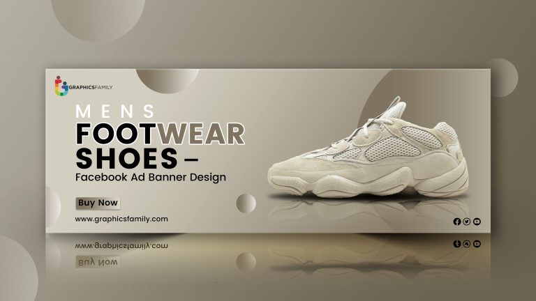 Online shoes store Facebook cover design – GraphicsFamily