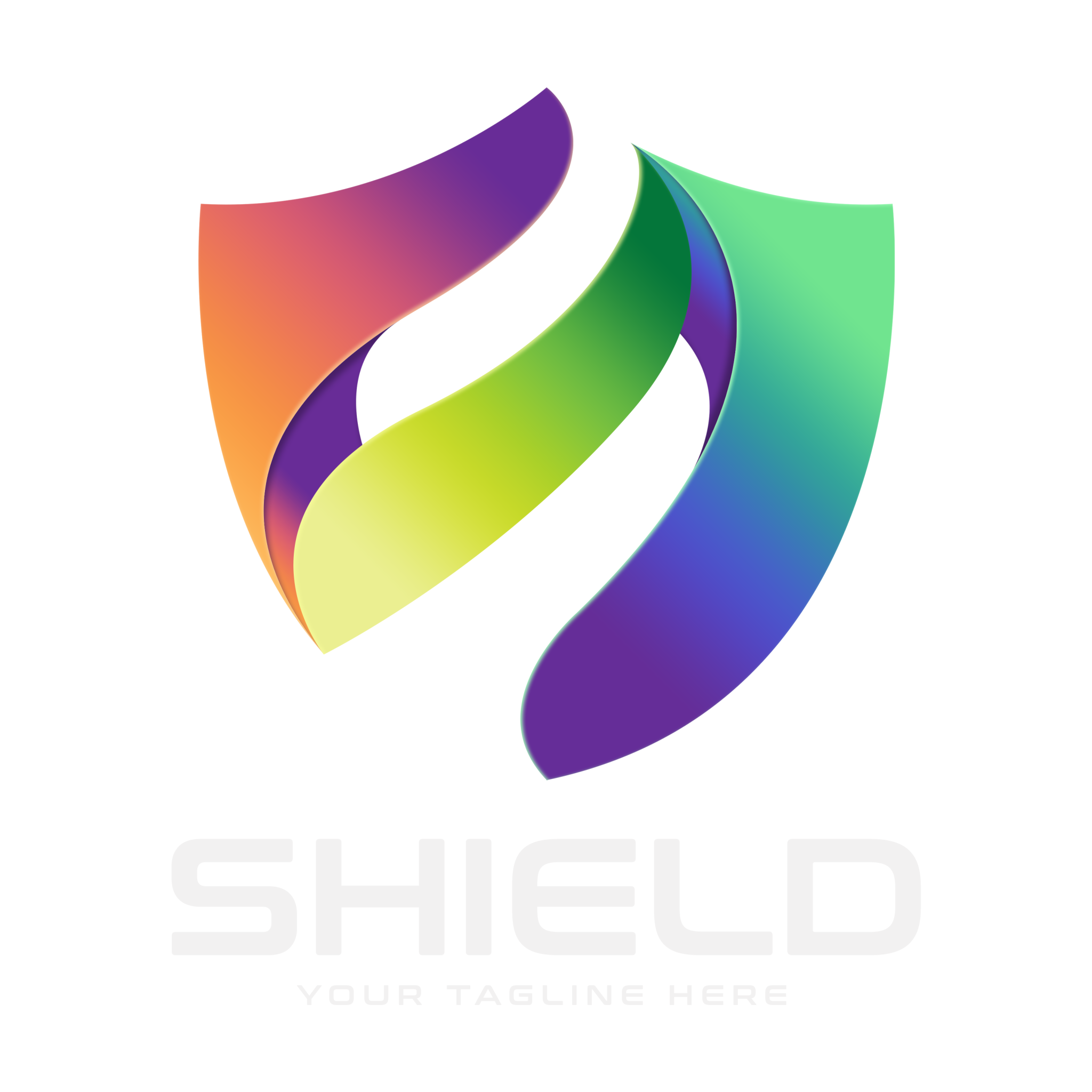 Abstract Colorful Shield Logo Design – GraphicsFamily