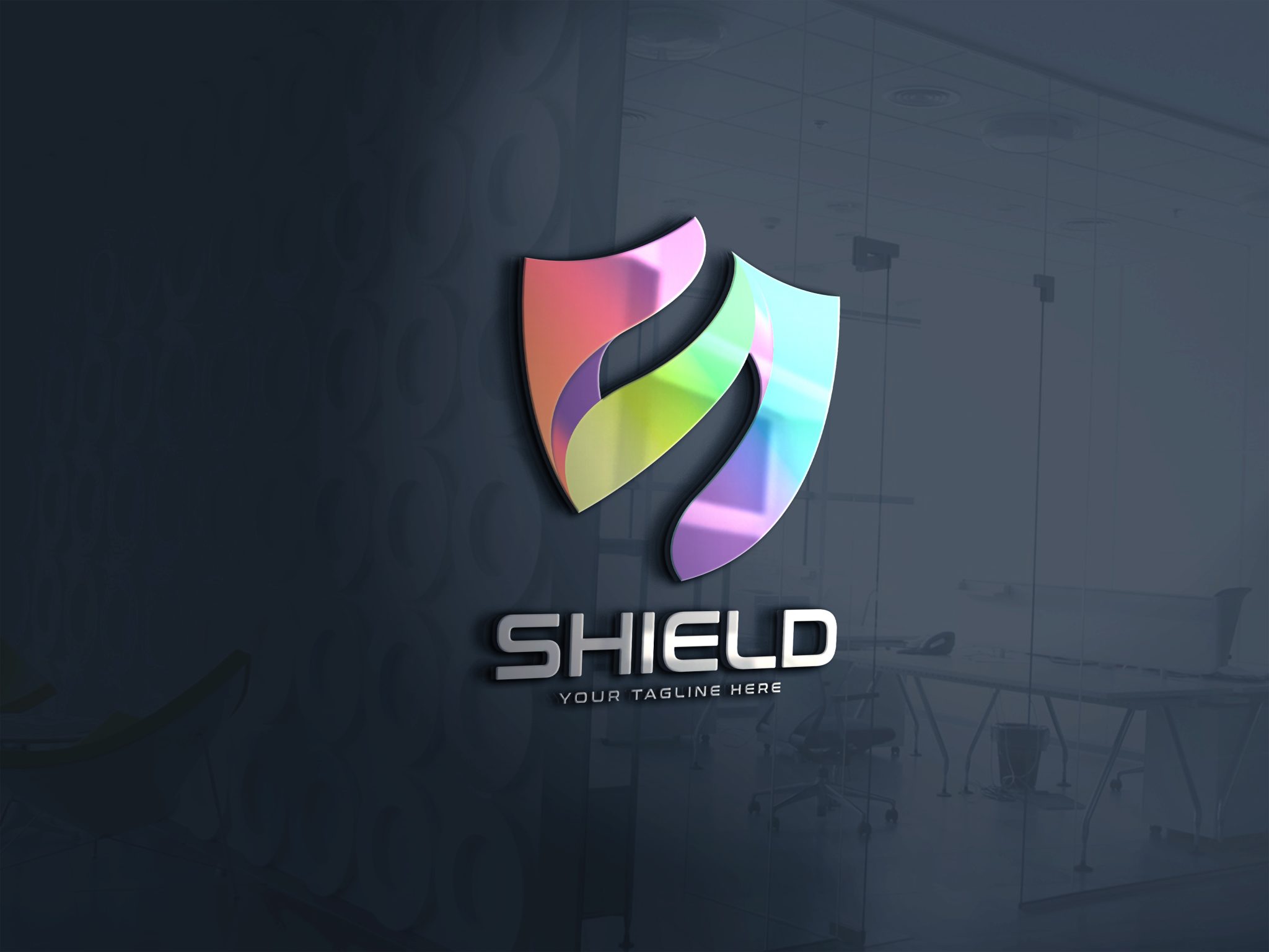 Abstract Colorful Shield Logo Design – GraphicsFamily