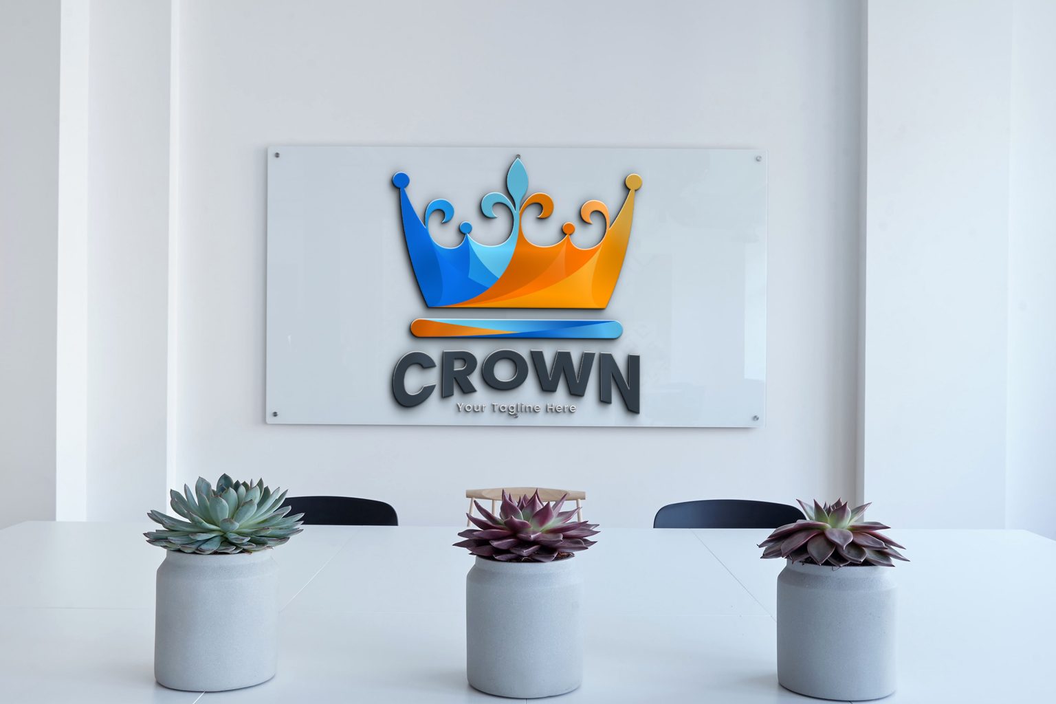 Colorful Crown Logo Design – GraphicsFamily