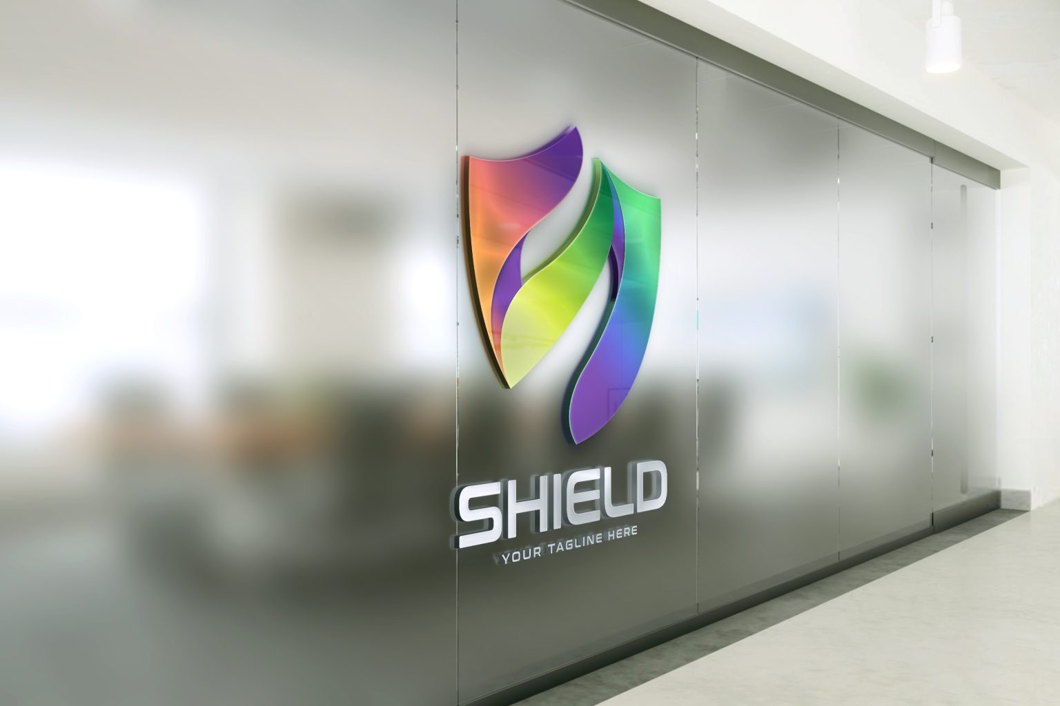 Abstract Colorful Shield Logo Design – GraphicsFamily
