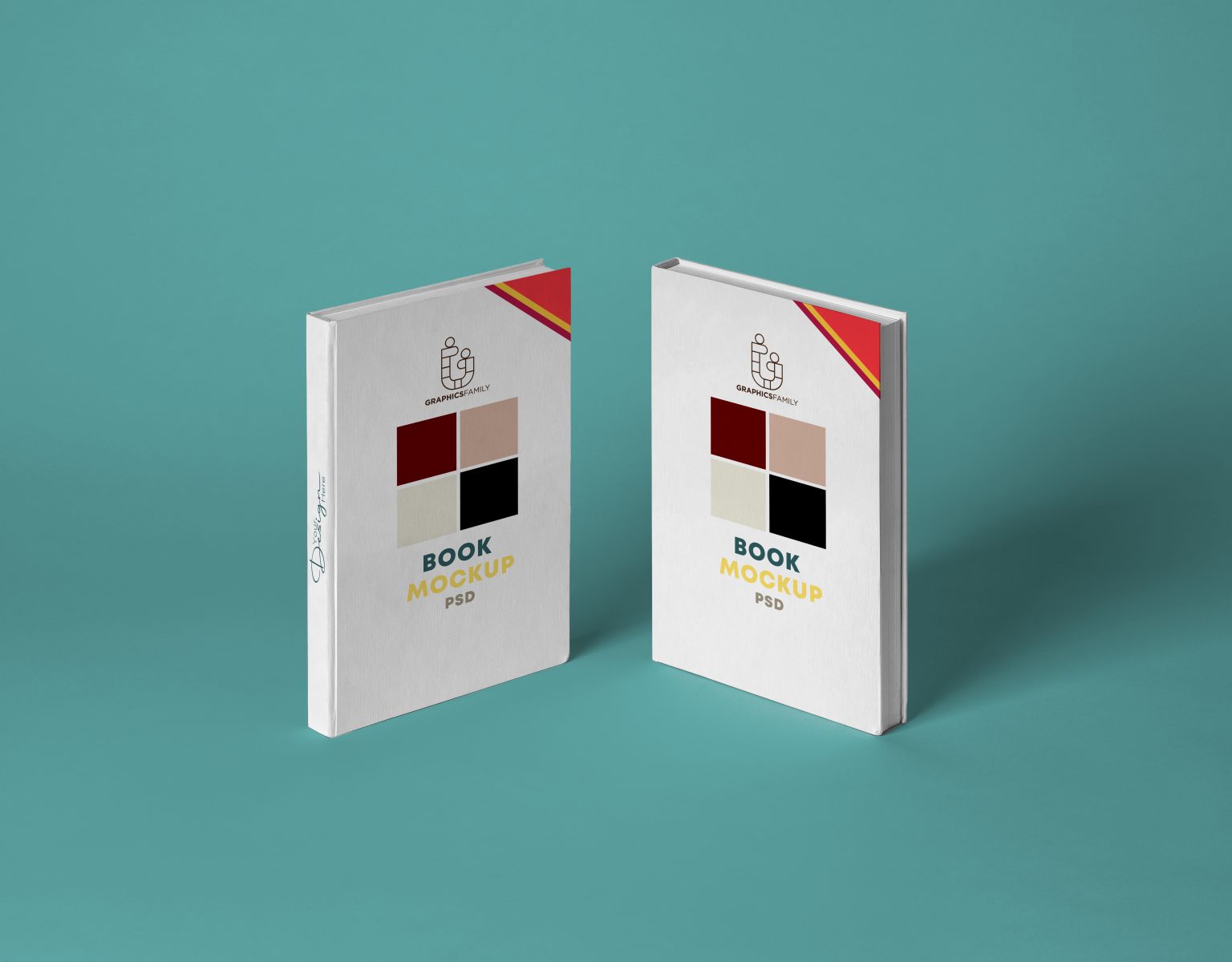 Book Design Mockup – GraphicsFamily