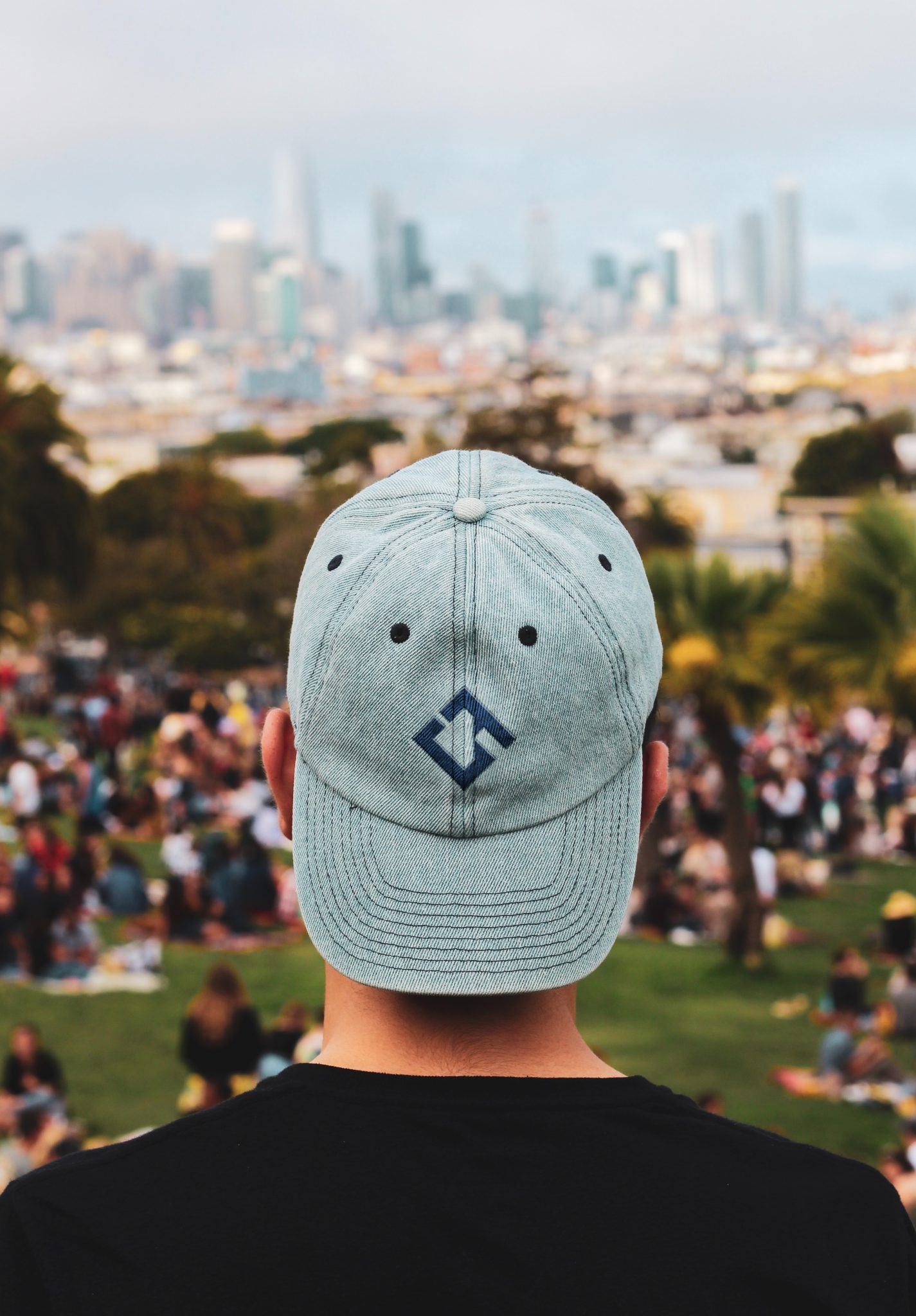 Cap Backward Logo Mockup – GraphicsFamily