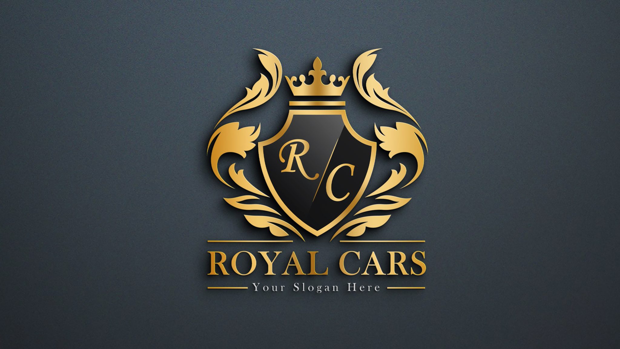 Gold Luxury Logo Design – GraphicsFamily