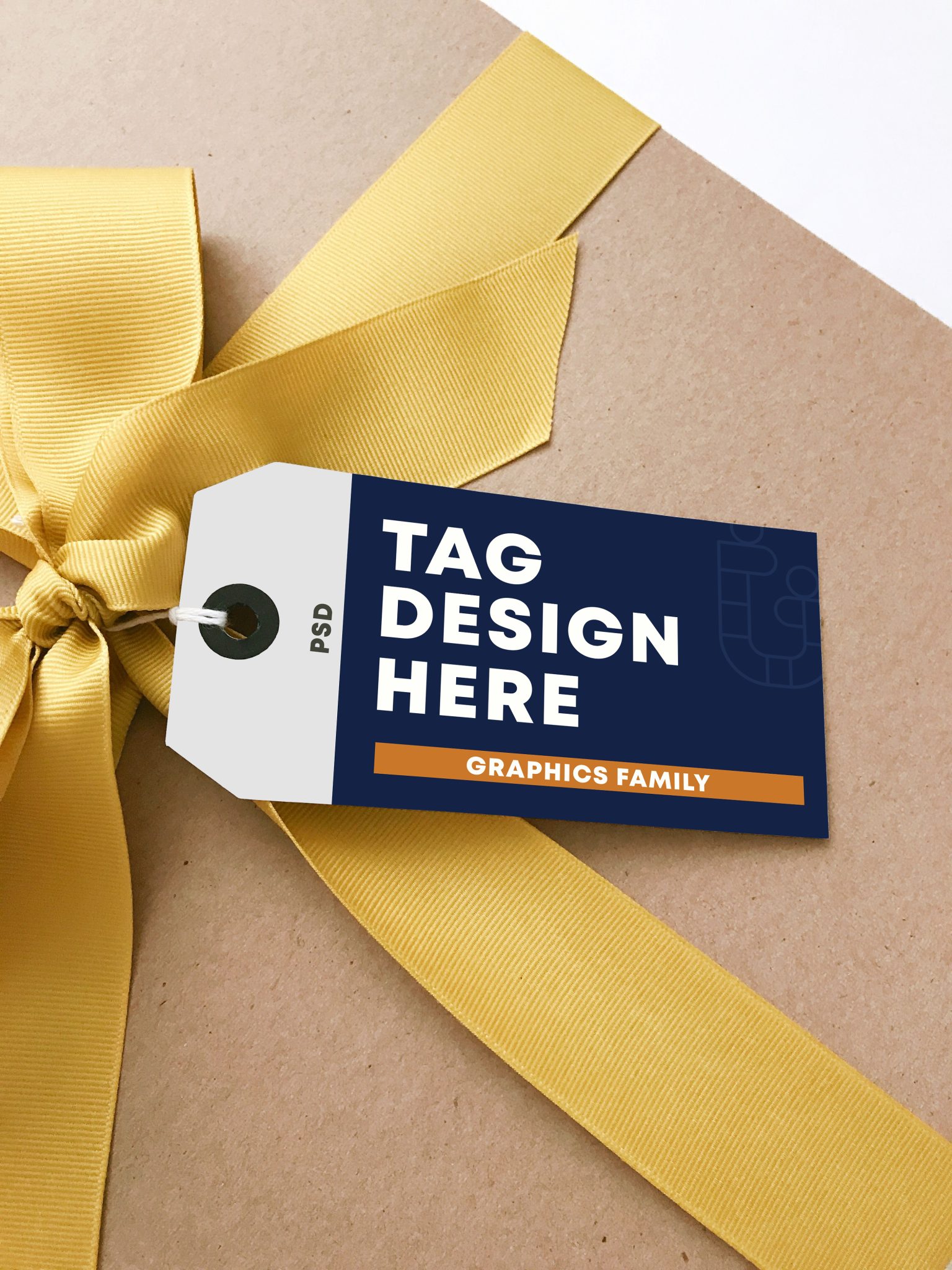 Gift Tag Design Mockup – GraphicsFamily