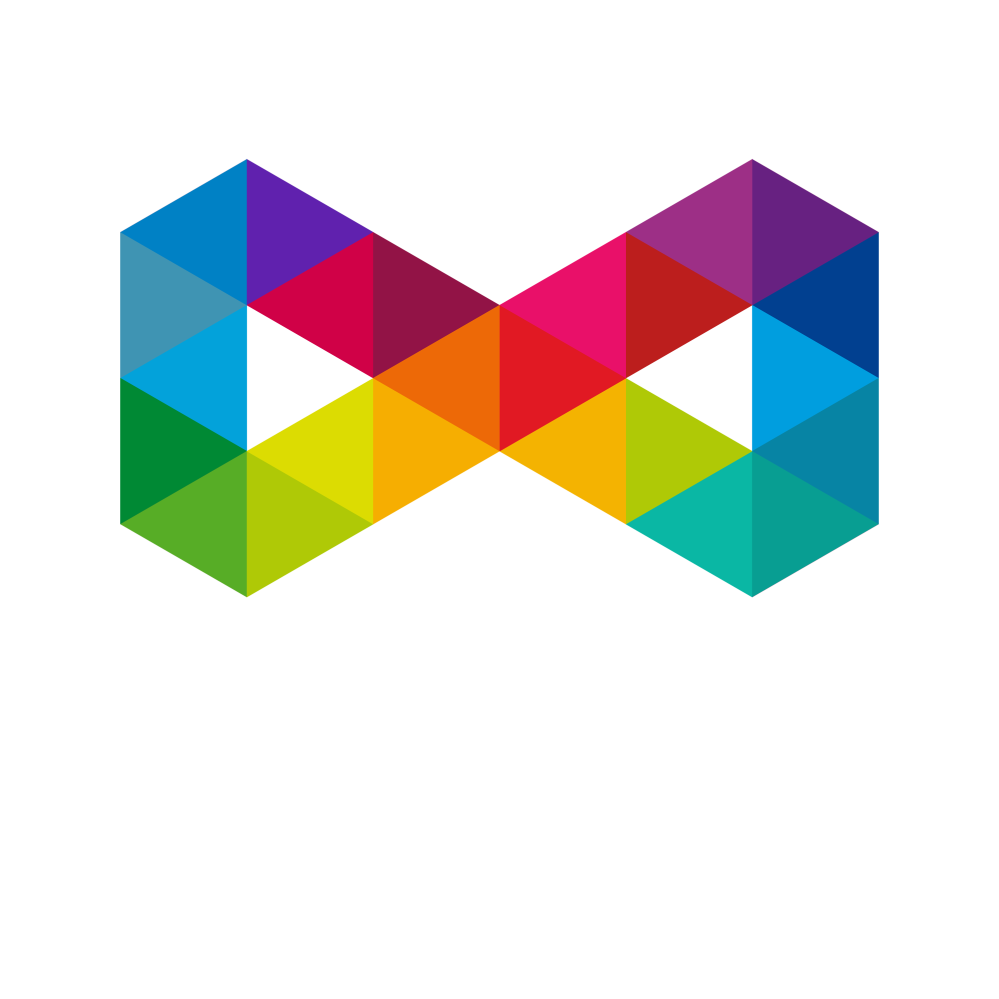 Infinity triangle colorful logo template – GraphicsFamily