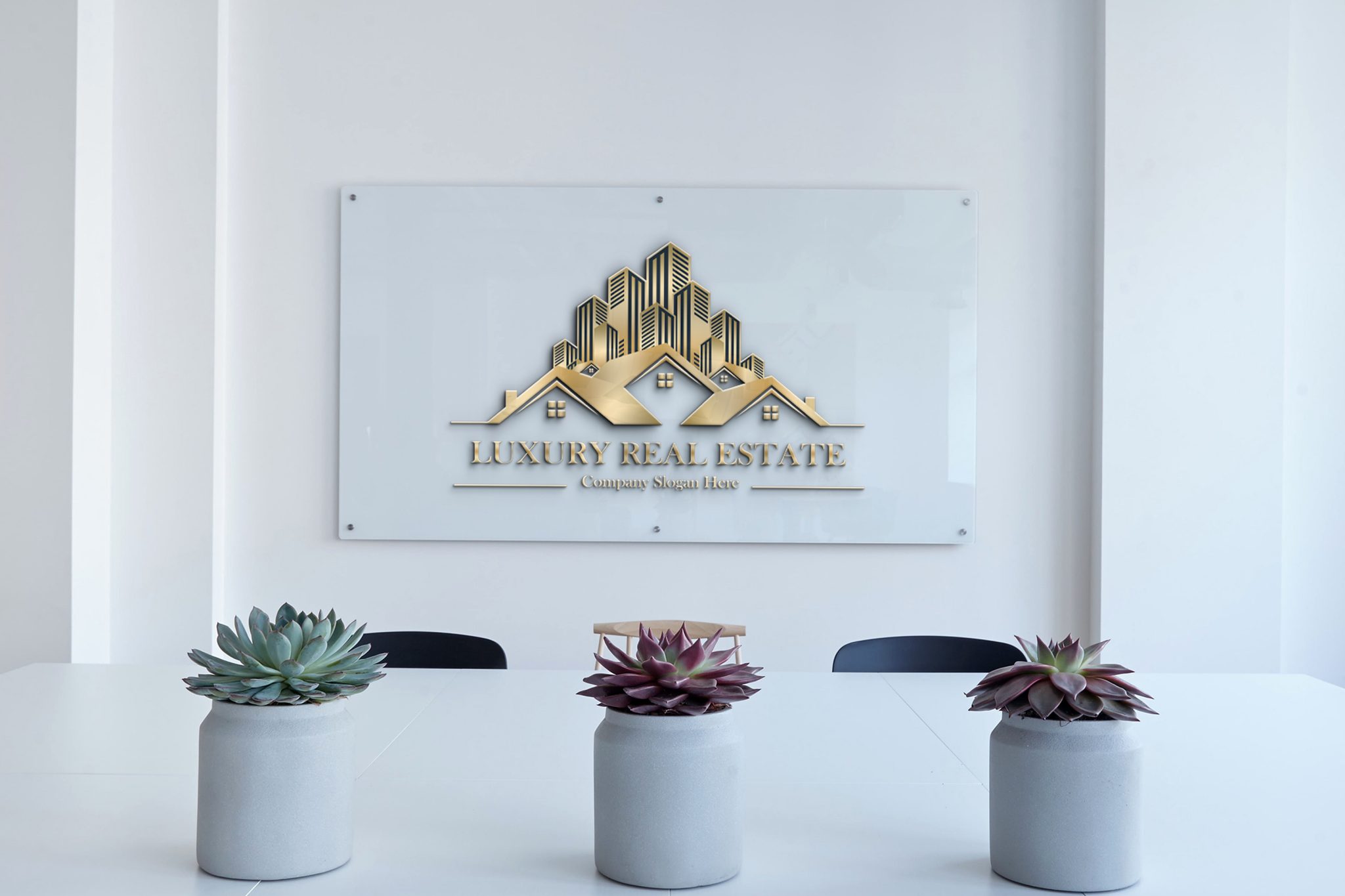 Luxury Real Estate Logo Design – GraphicsFamily