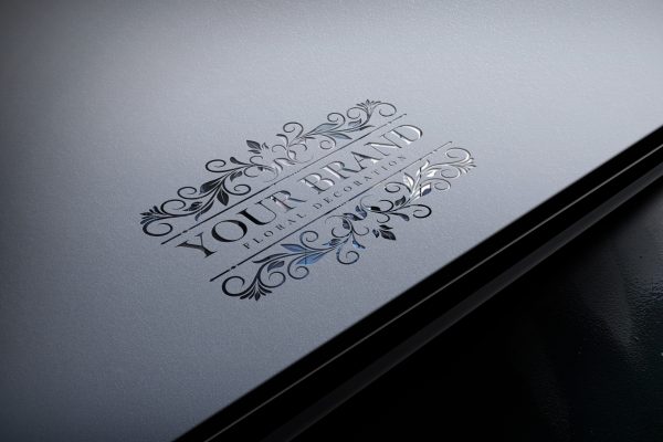 Luxury VIP logo concept design for your brand with floral decoration ...