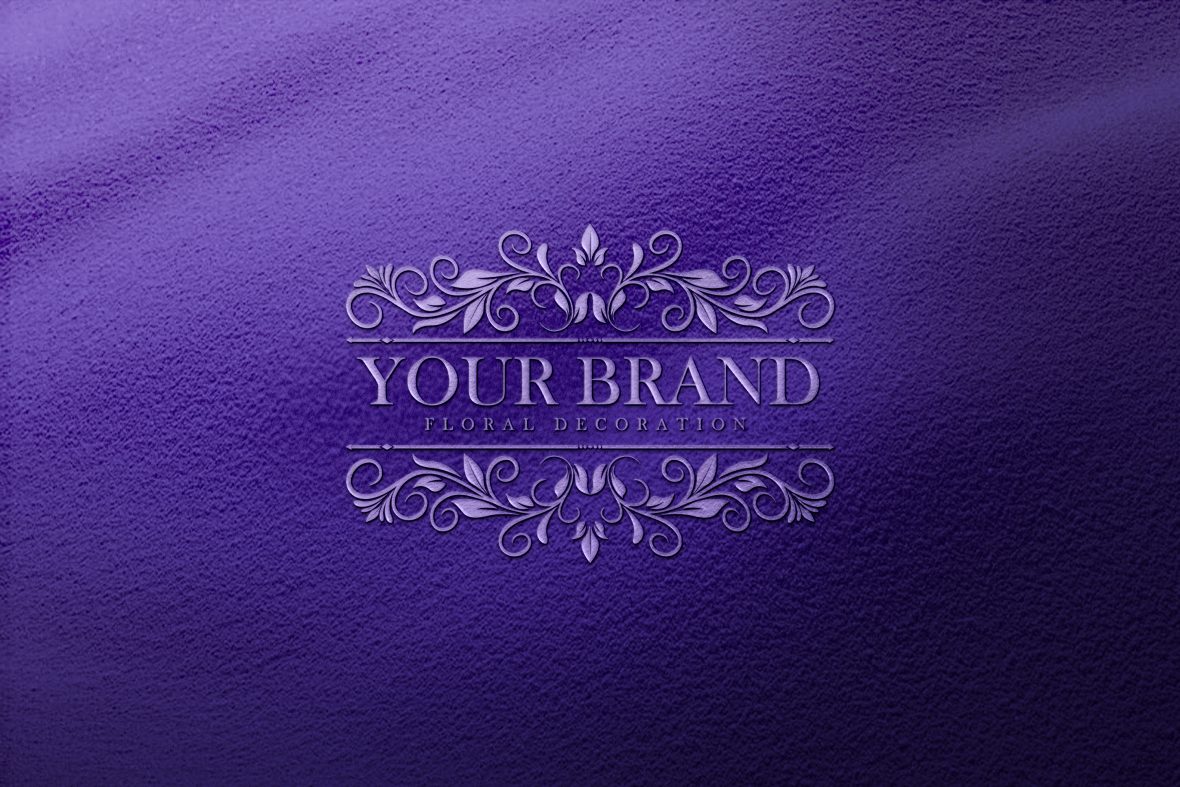 Luxury VIP logo concept design for your brand with floral decoration ...