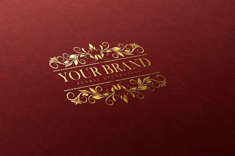 Luxury VIP logo concept design for your brand with floral decoration ...