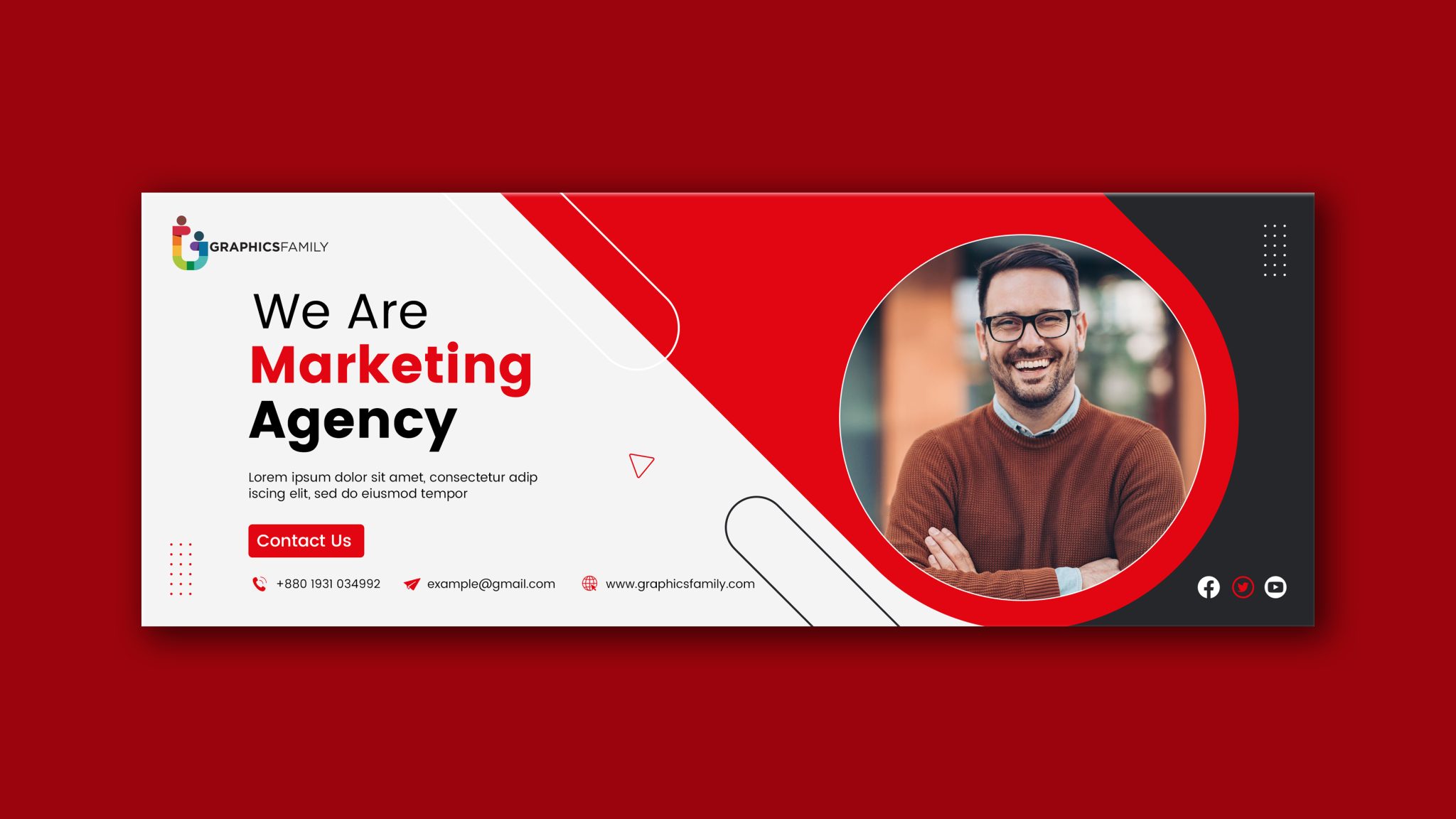 Marketing Agency Facebook Page Cover Photo Design – GraphicsFamily
