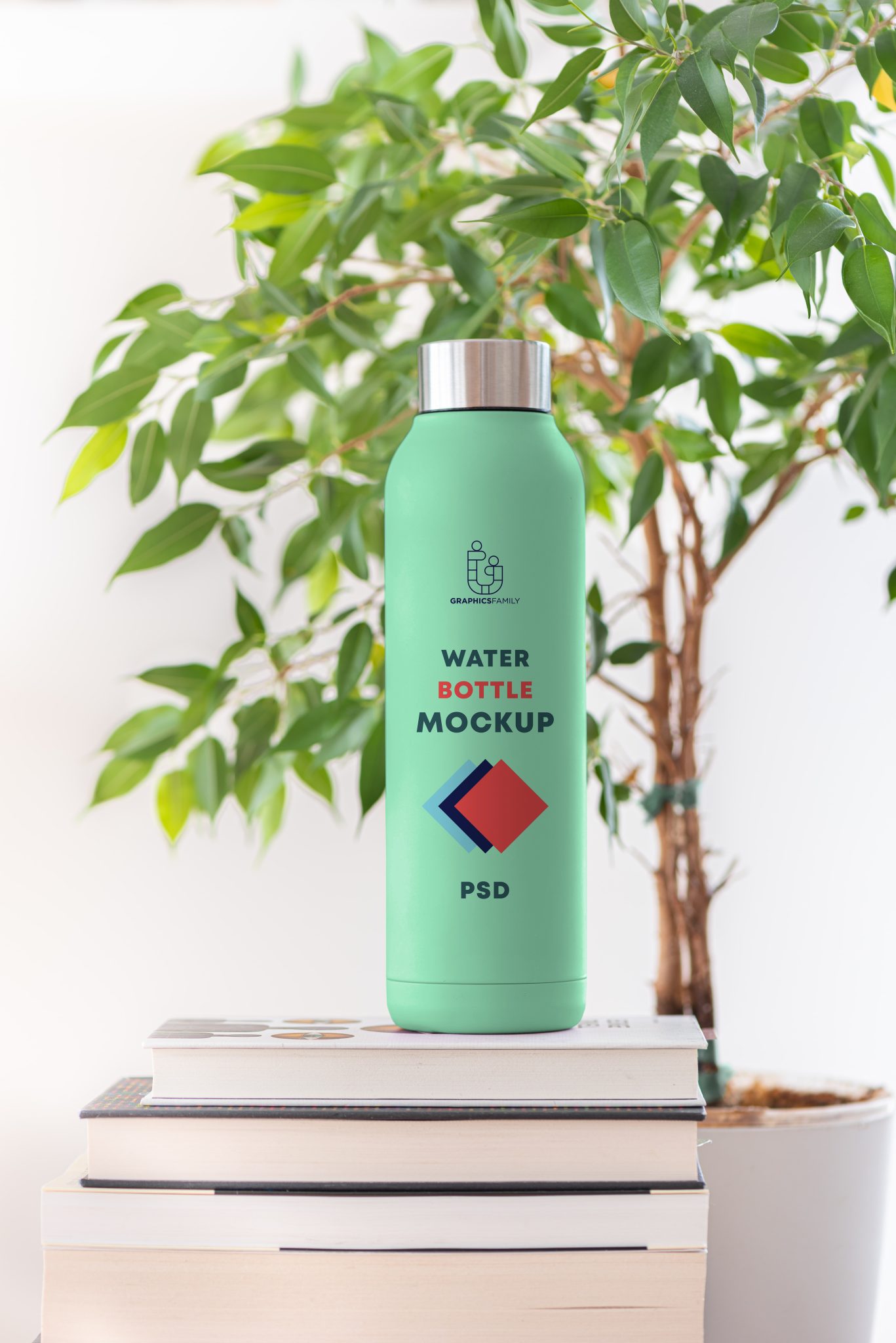 Modern Water Bottle Mockup – GraphicsFamily