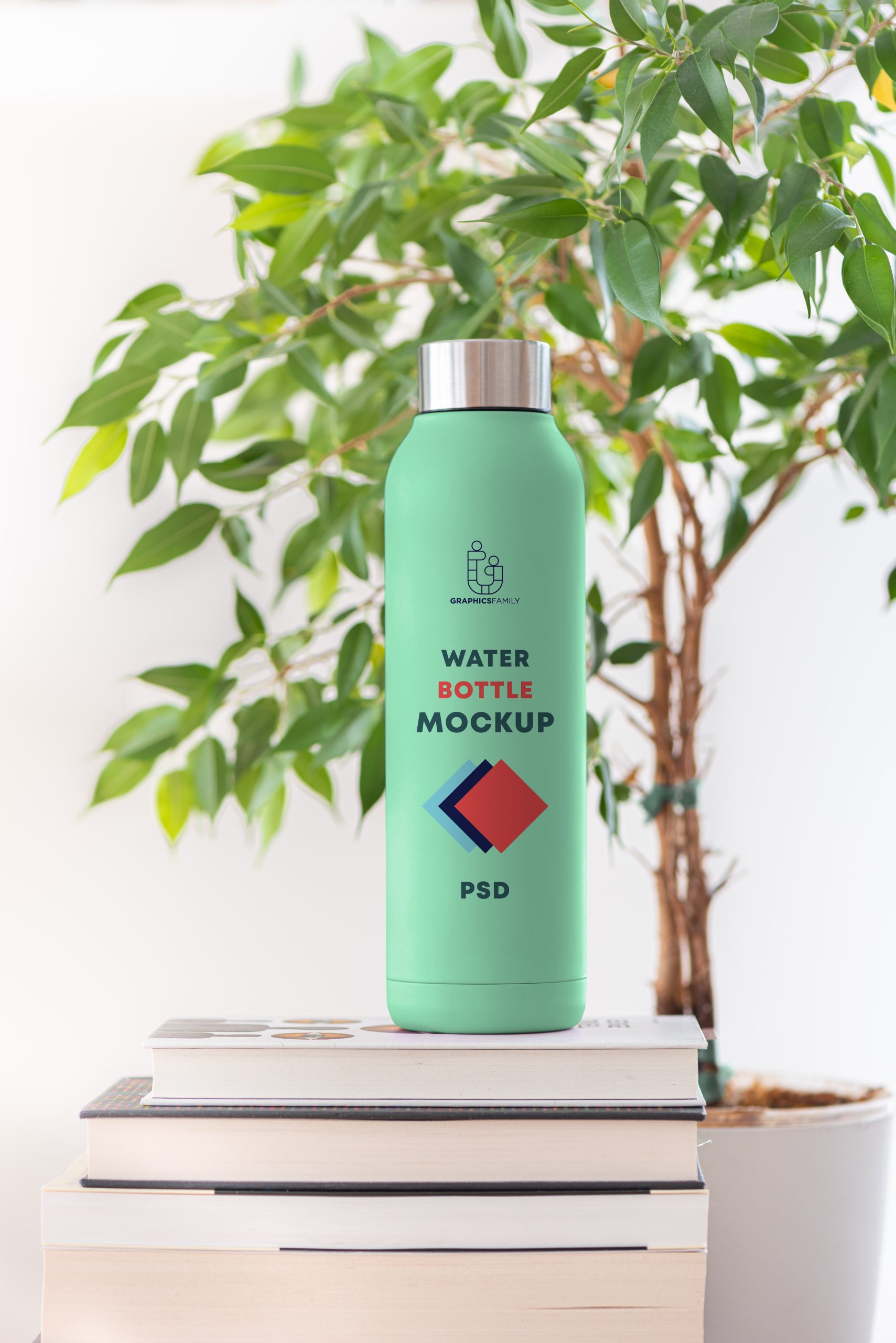 Modern Water Bottle Mockup – GraphicsFamily