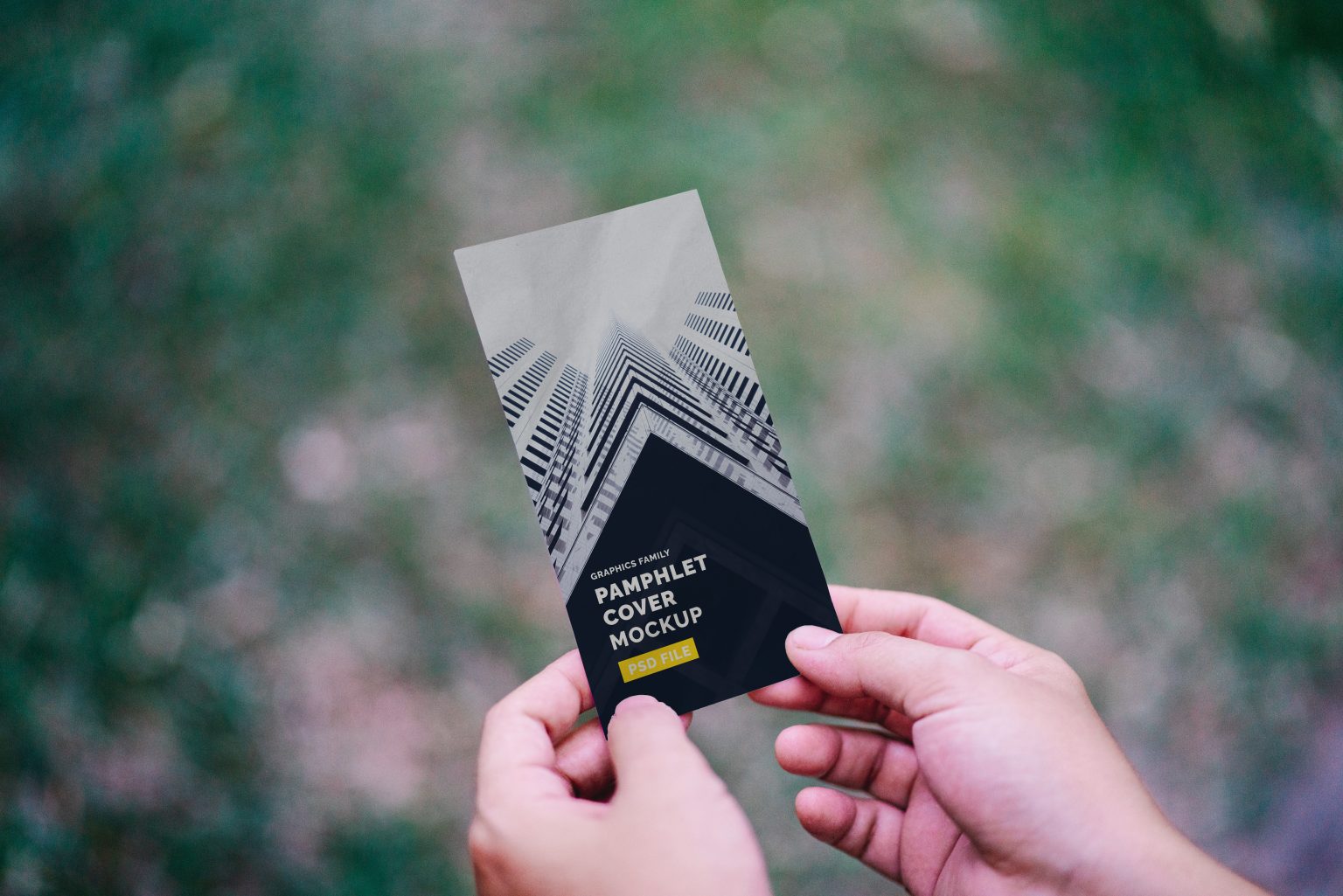 Pamphlet Cover Design Mockup – GraphicsFamily