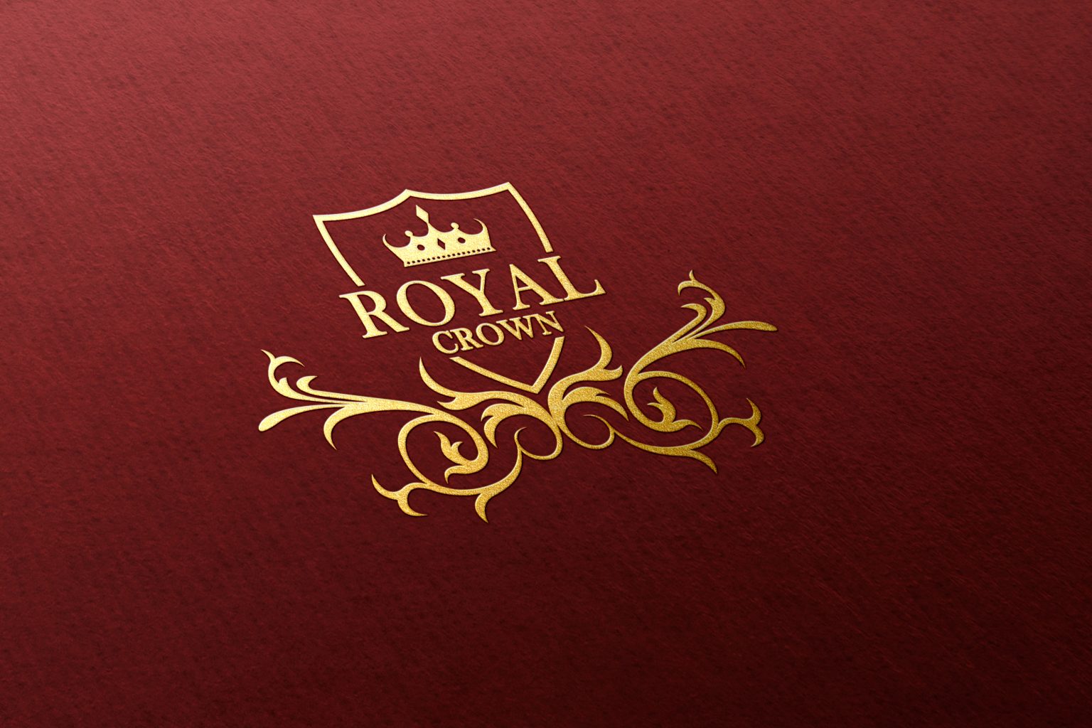Royal Logo Concept Design With Crown Shape – GraphicsFamily