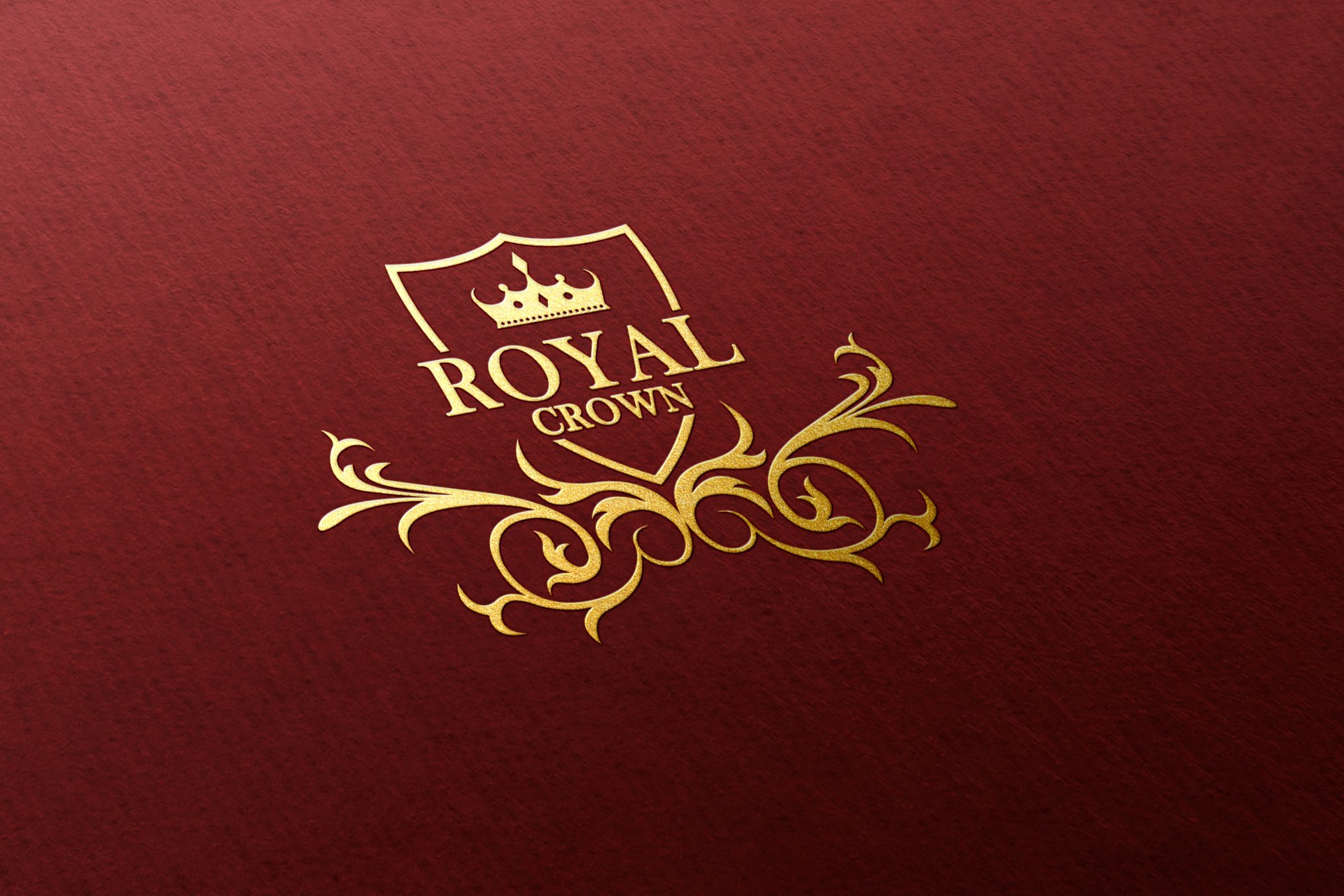 Royal Logo Concept Design With Crown Shape – GraphicsFamily