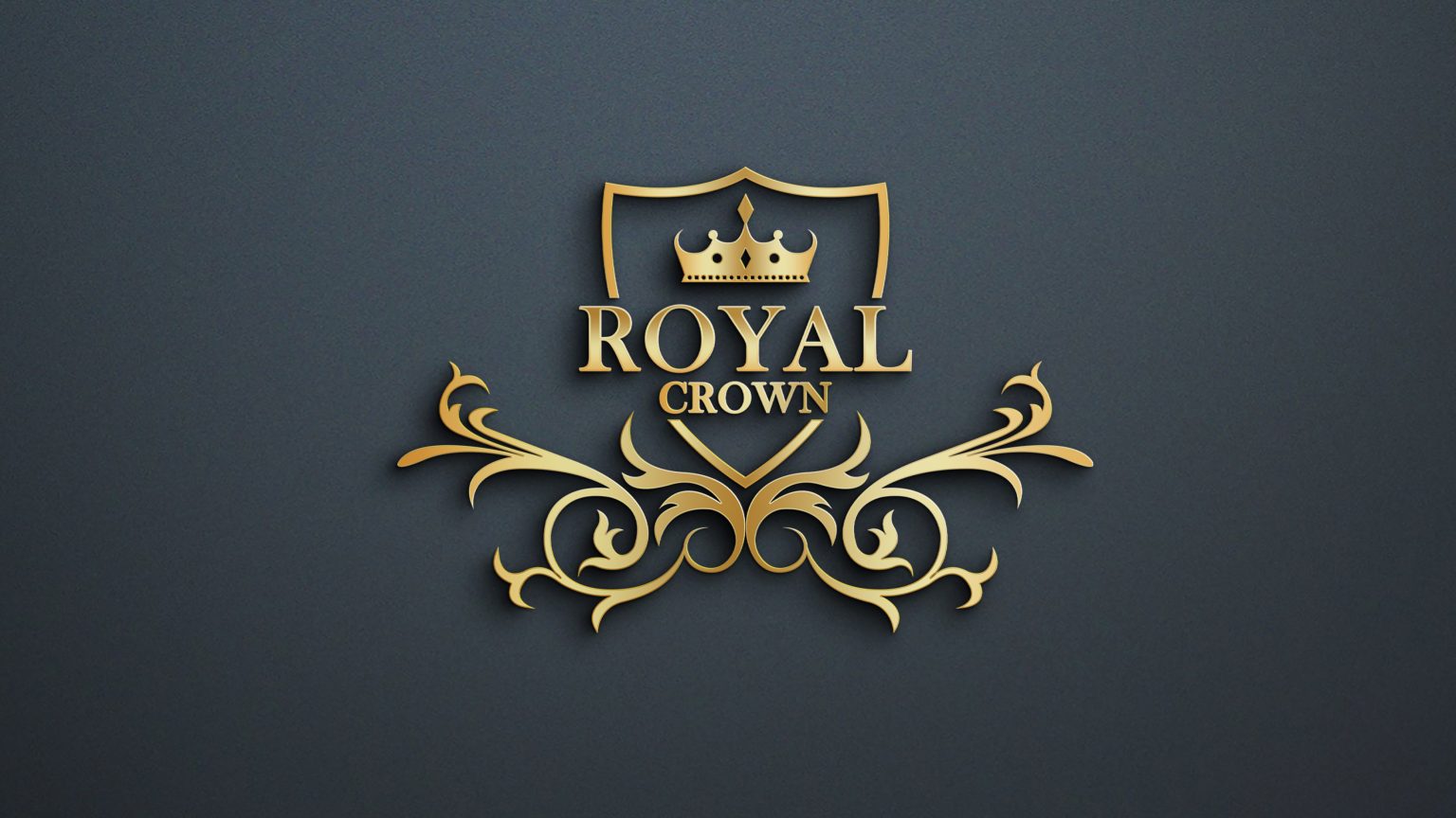 Royal Logo Concept Design With Crown Shape – GraphicsFamily